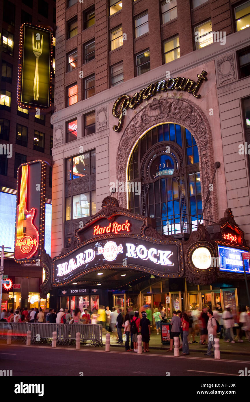 Hard Rock Cafe, Times Square, Manhattan, New York Stock Photo - Alamy