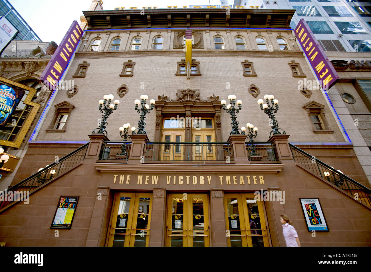 The New Victory Theatre, Times Square, Manhattan, New York Stock Photo ...