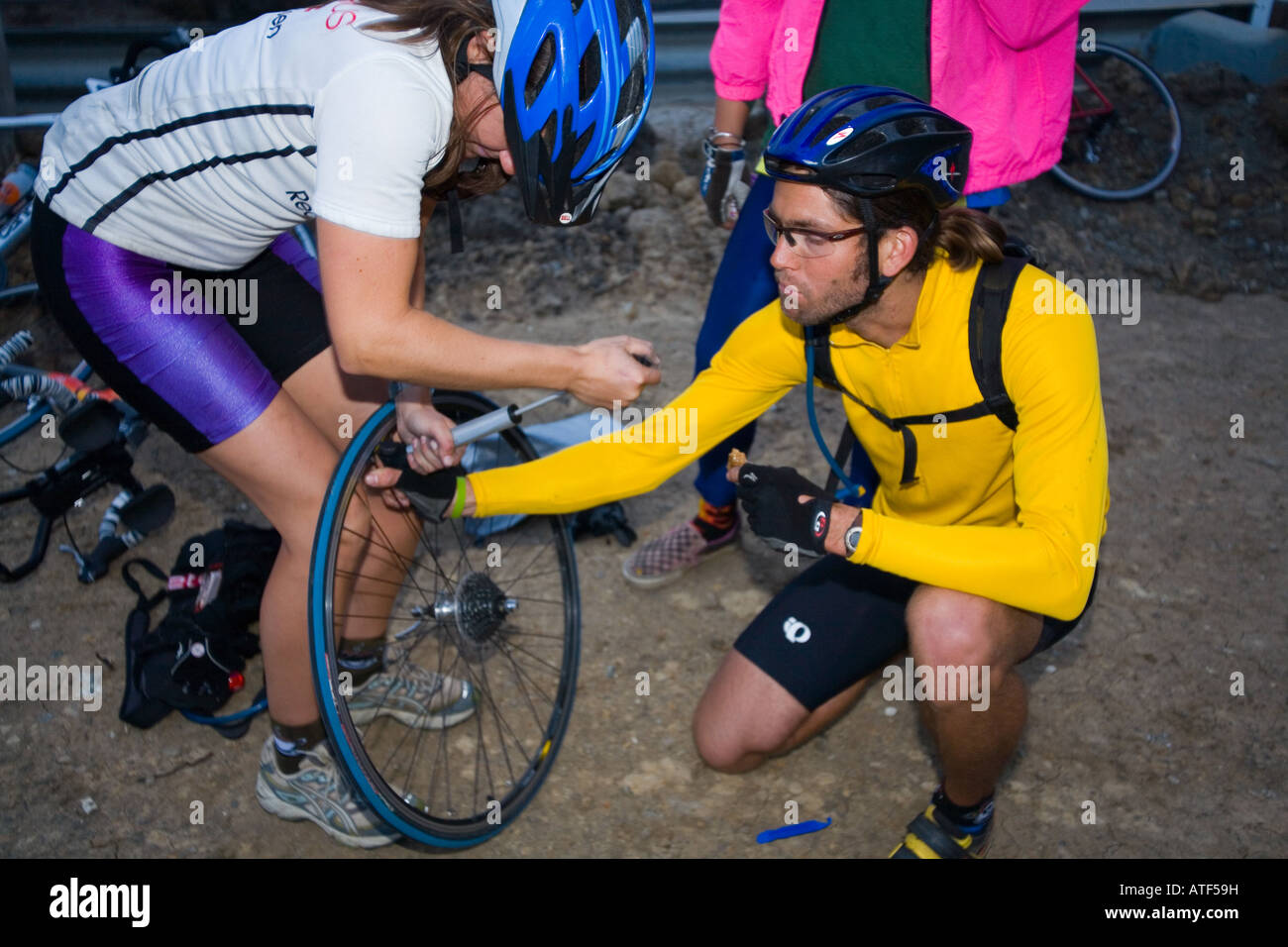 Repairing A Flat Tire Stock Photo Alamy repairing-a-flat-tire-stock-photo-alamy