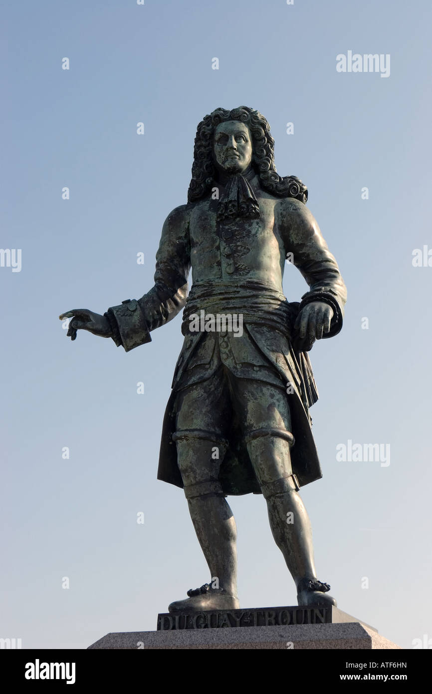 Statue of French Privateer and Naval Commander Duguay Trouin in Saint ...