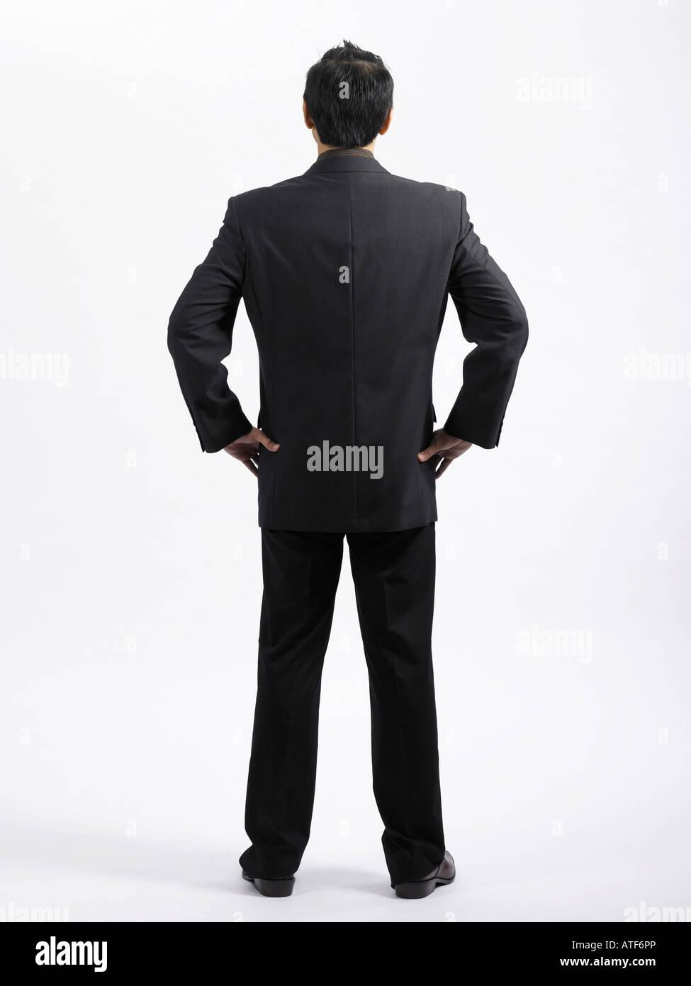 rear profile of businessman Stock Photo - Alamy
