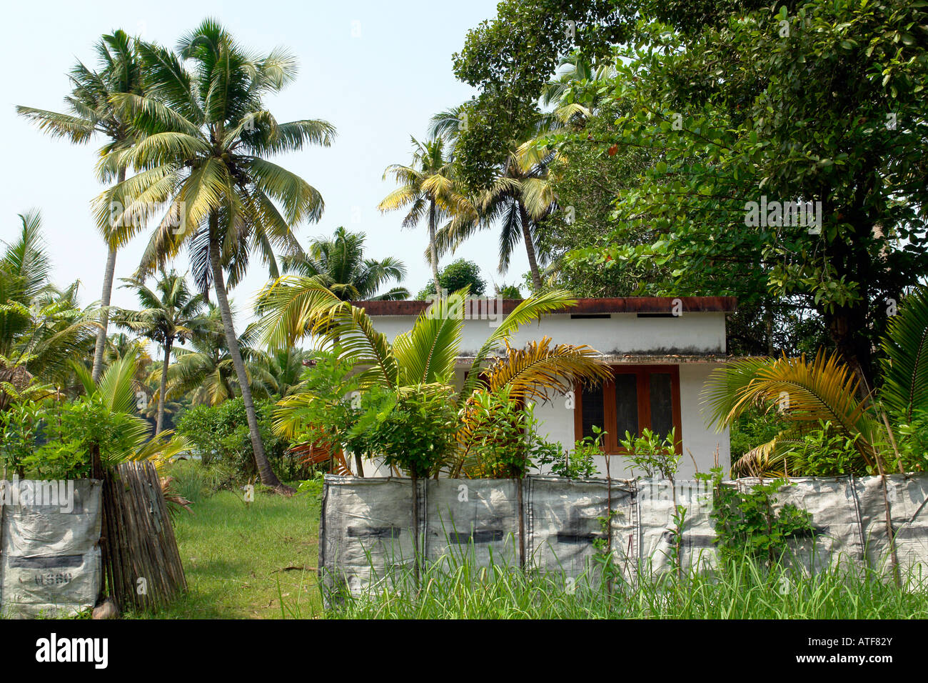 typical village house kerala Stock Photo - Alamy