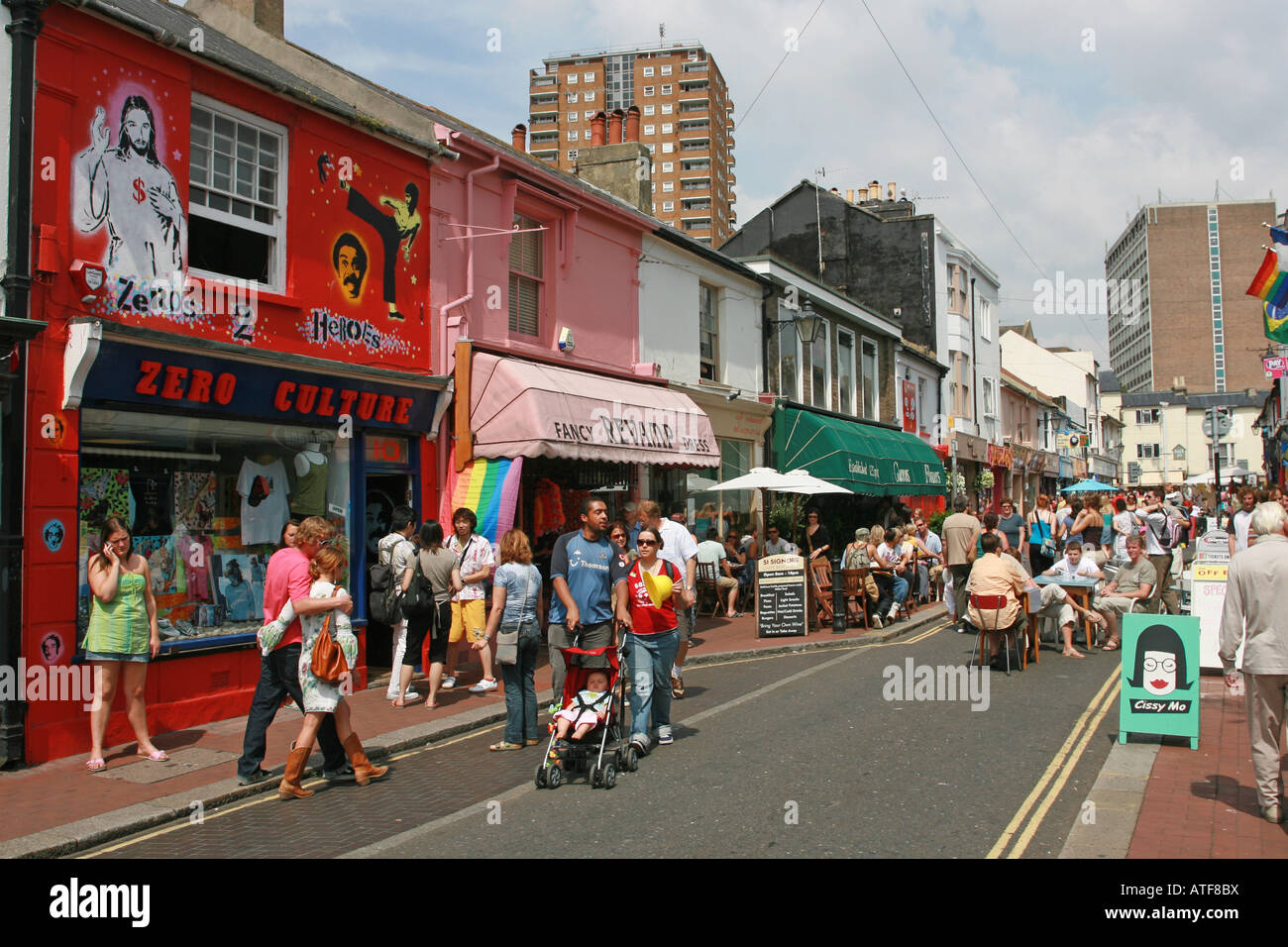 The North Laines in Brighton Stock Photo - Alamy