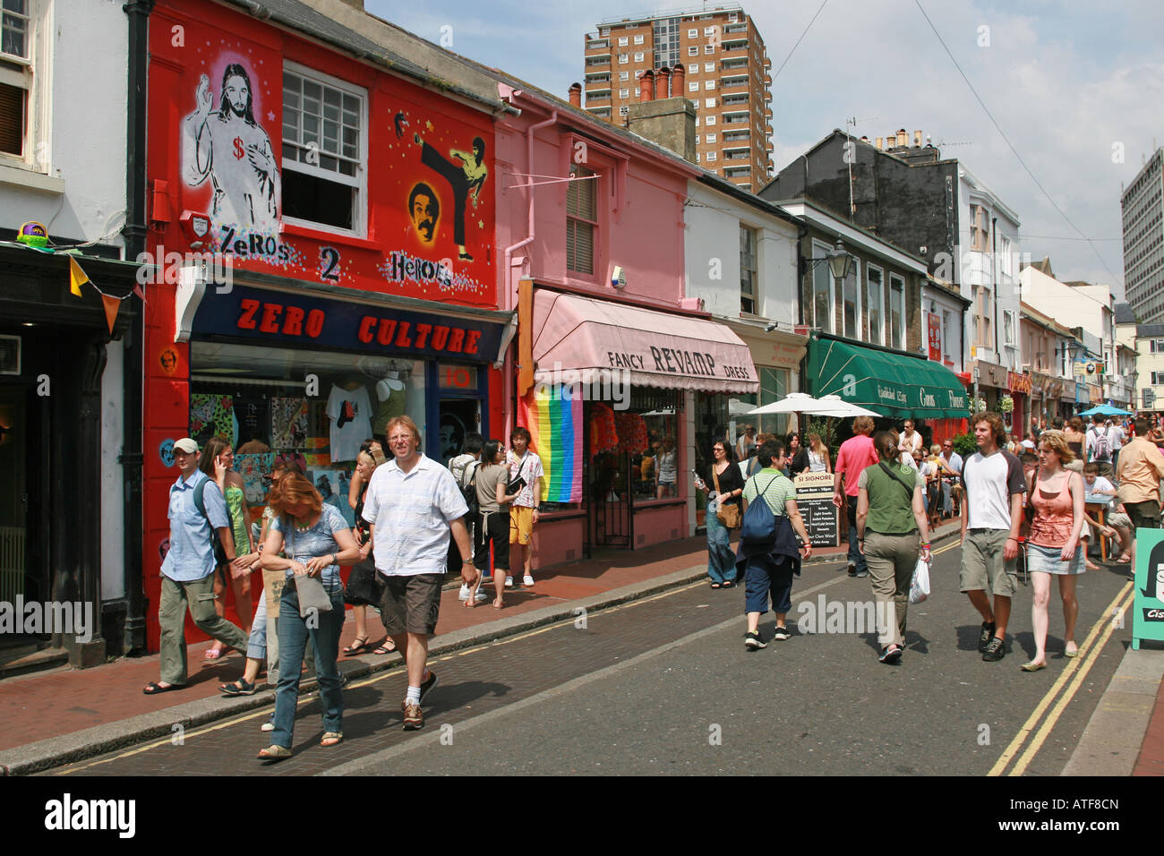 The North Laines in Brighton Stock Photo - Alamy