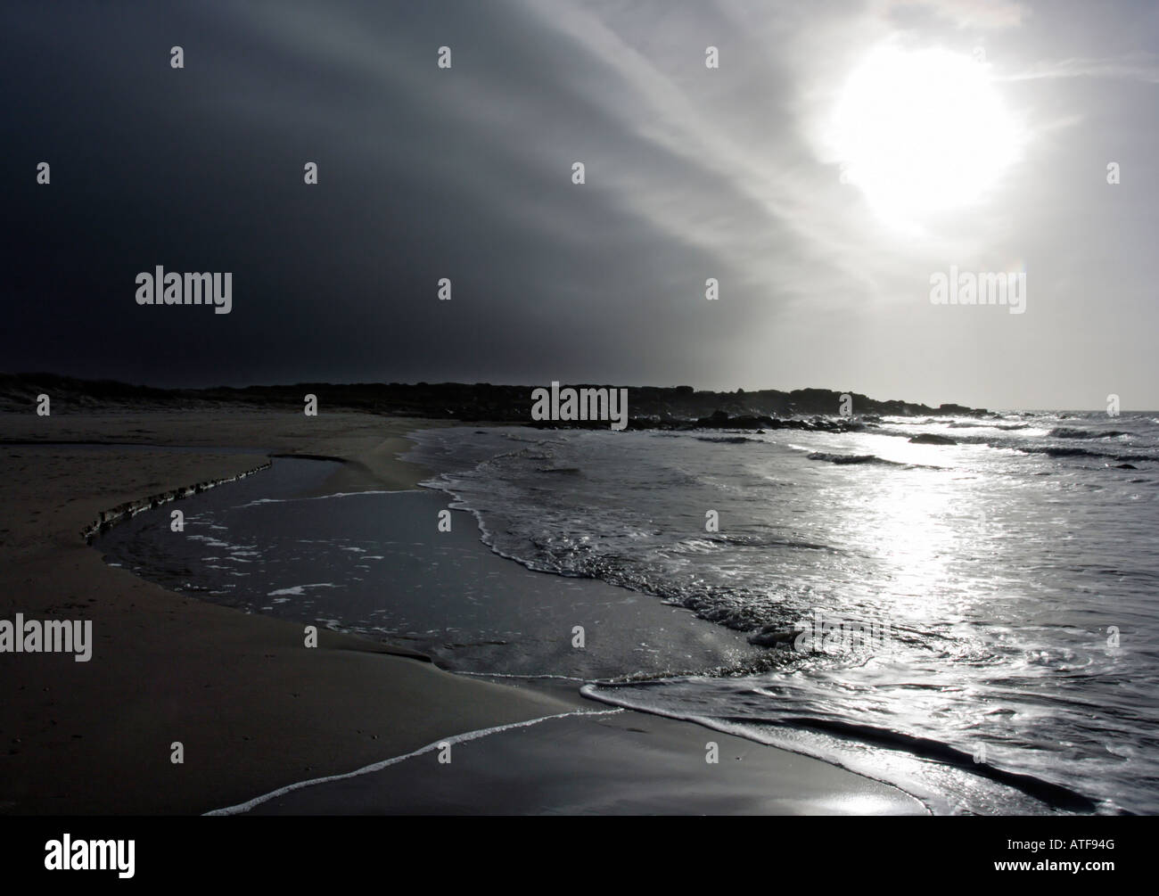 Magic light at the seashore Stock Photo - Alamy