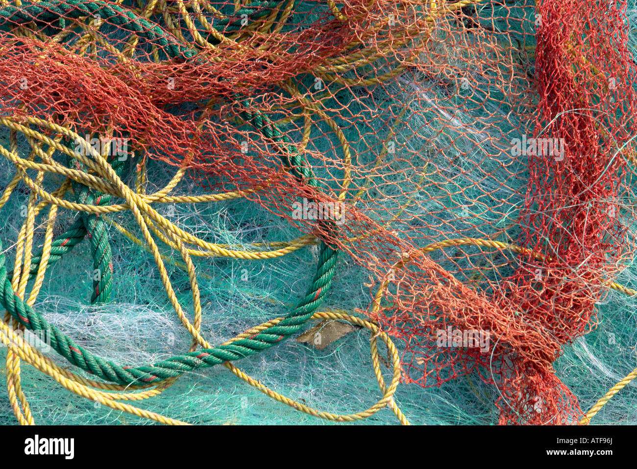 fishing net detail at kochi india Stock Photo - Alamy