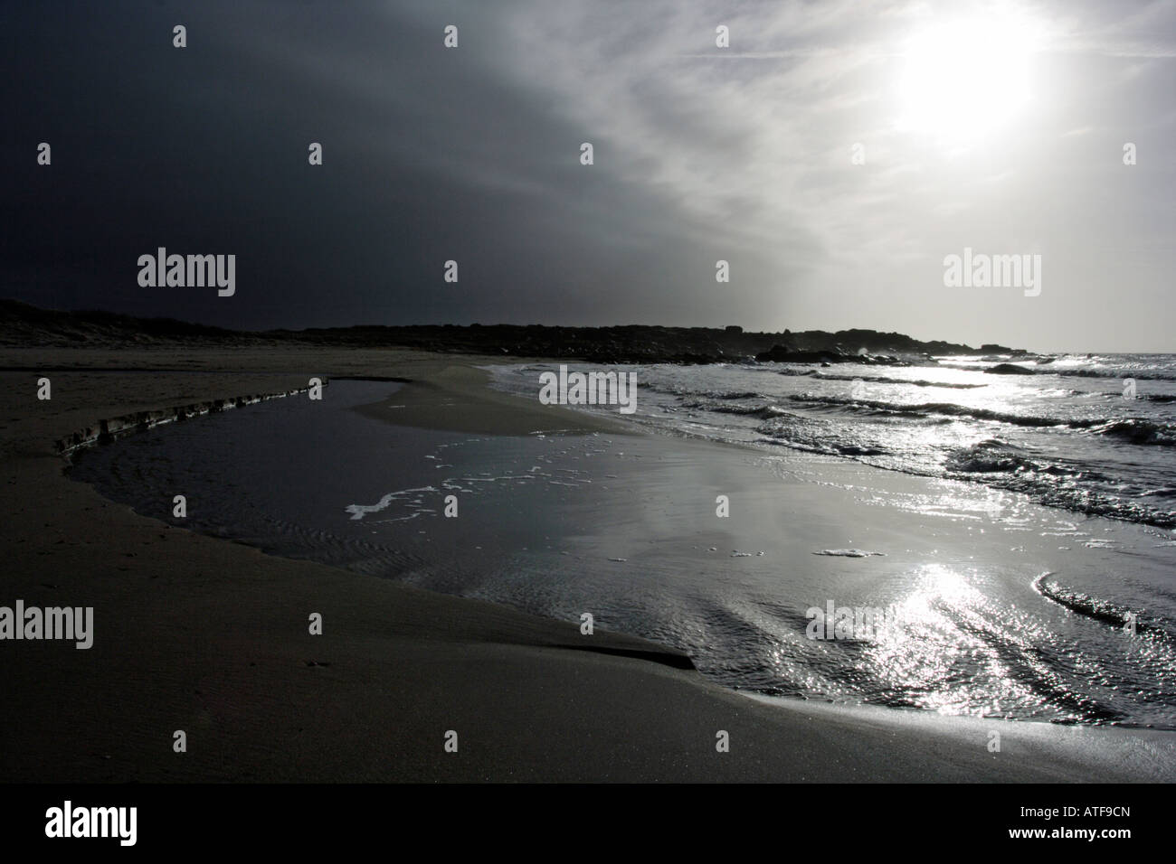 Magic light at the seashore Stock Photo - Alamy