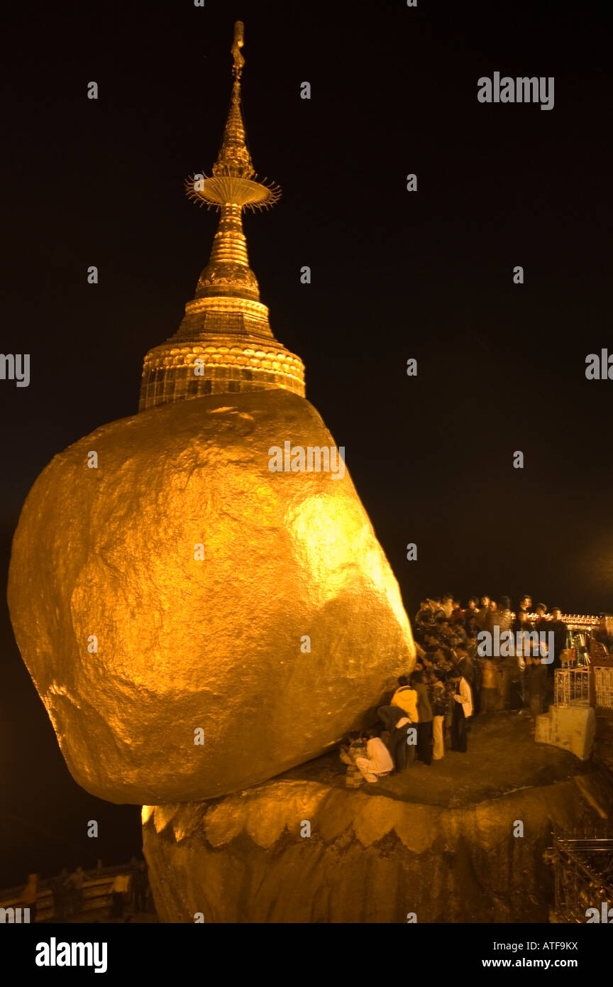 Myanmar pagoda on rock hi-res stock photography and images - Alamy