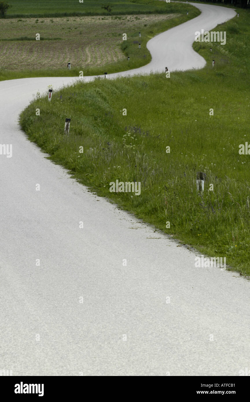 curvy country road Stock Photo - Alamy