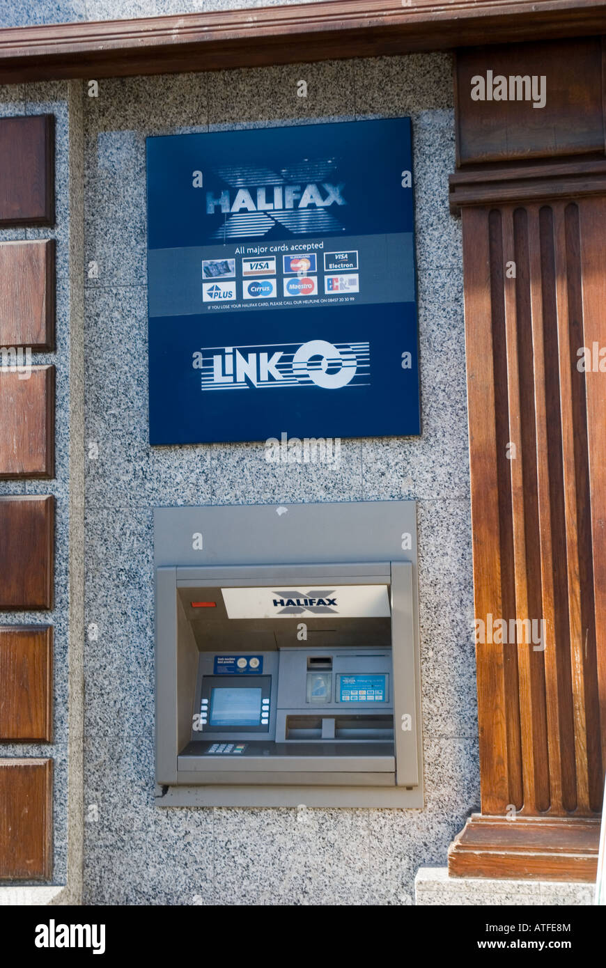 Halifax bank atm hi-res stock photography and images - Alamy