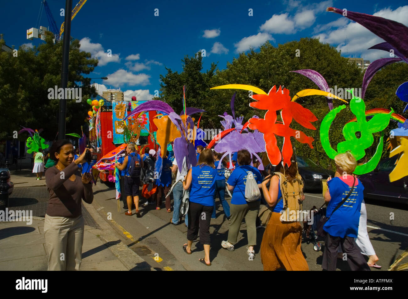 Parade at Notting Hill Carnival in London England UK Stock Photo - Alamy