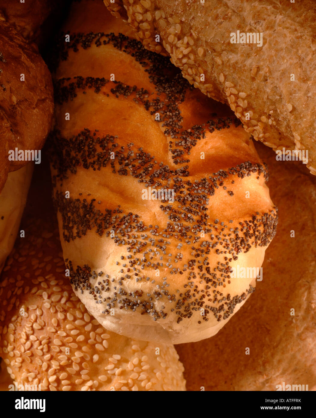 rustic traditionally baked bread loaves and rolls Stock Photo - Alamy