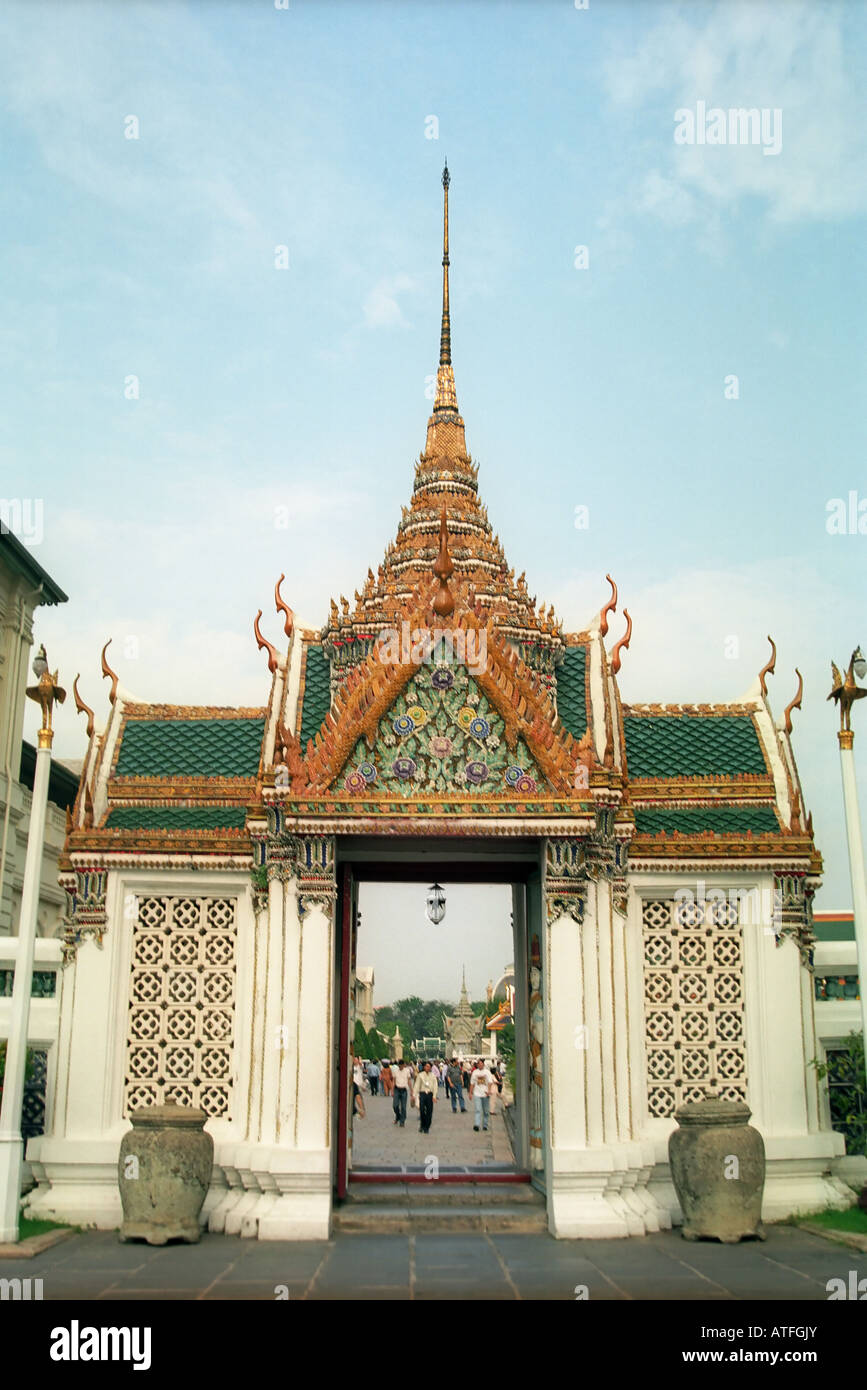 A gate in the Grand Palace complex, the official residence of the king ...