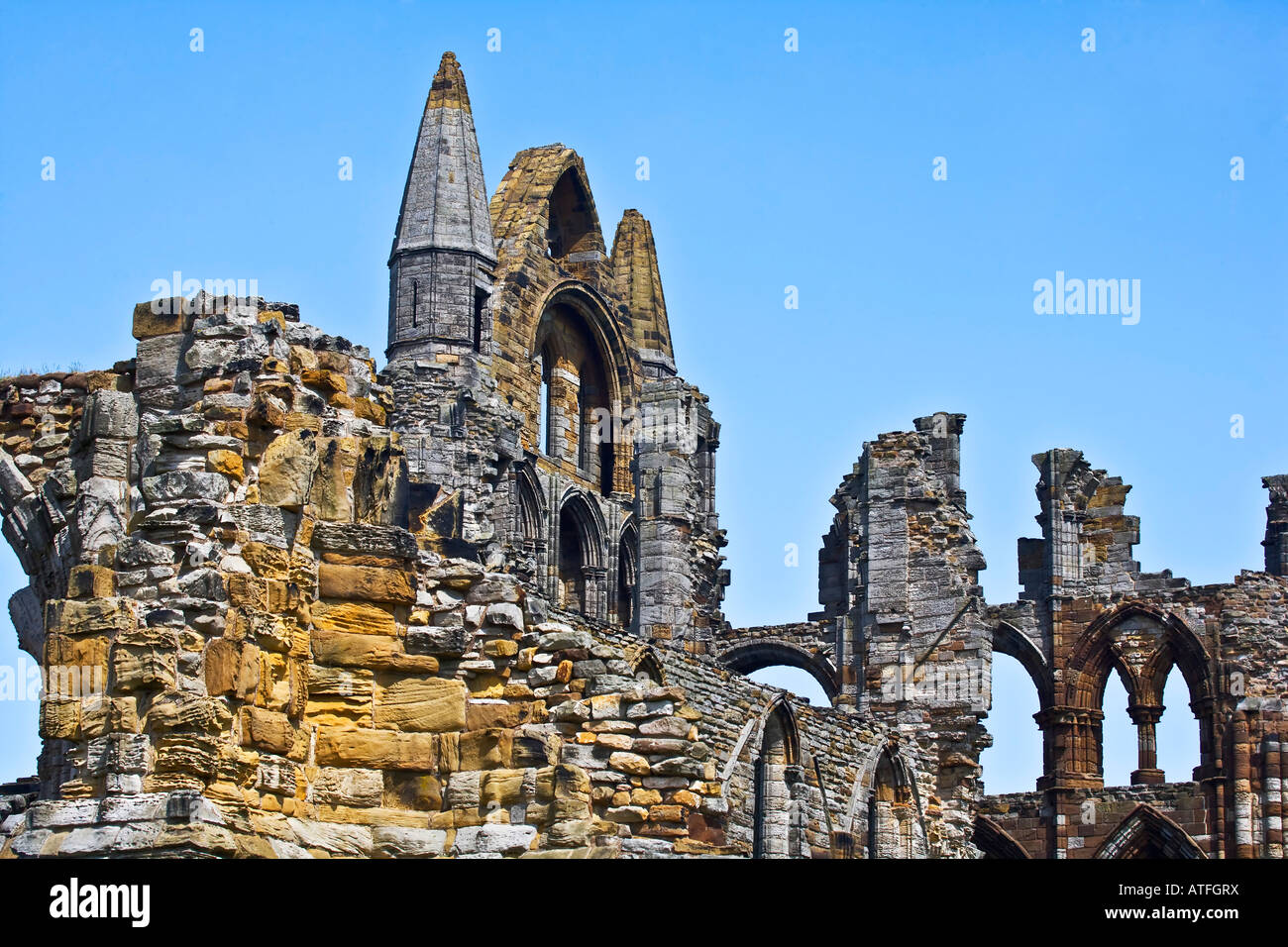 Whitby Abbey ruins North Yorkshire Stock Photo - Alamy
