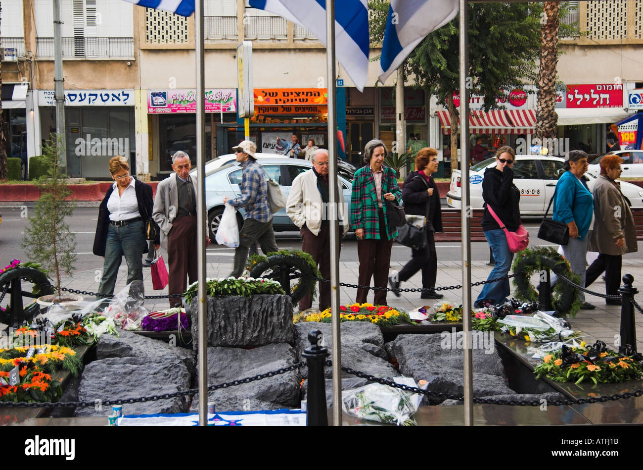 Yitzhak Rabin memorial on the tenth year of his assassination Tel aviv ...