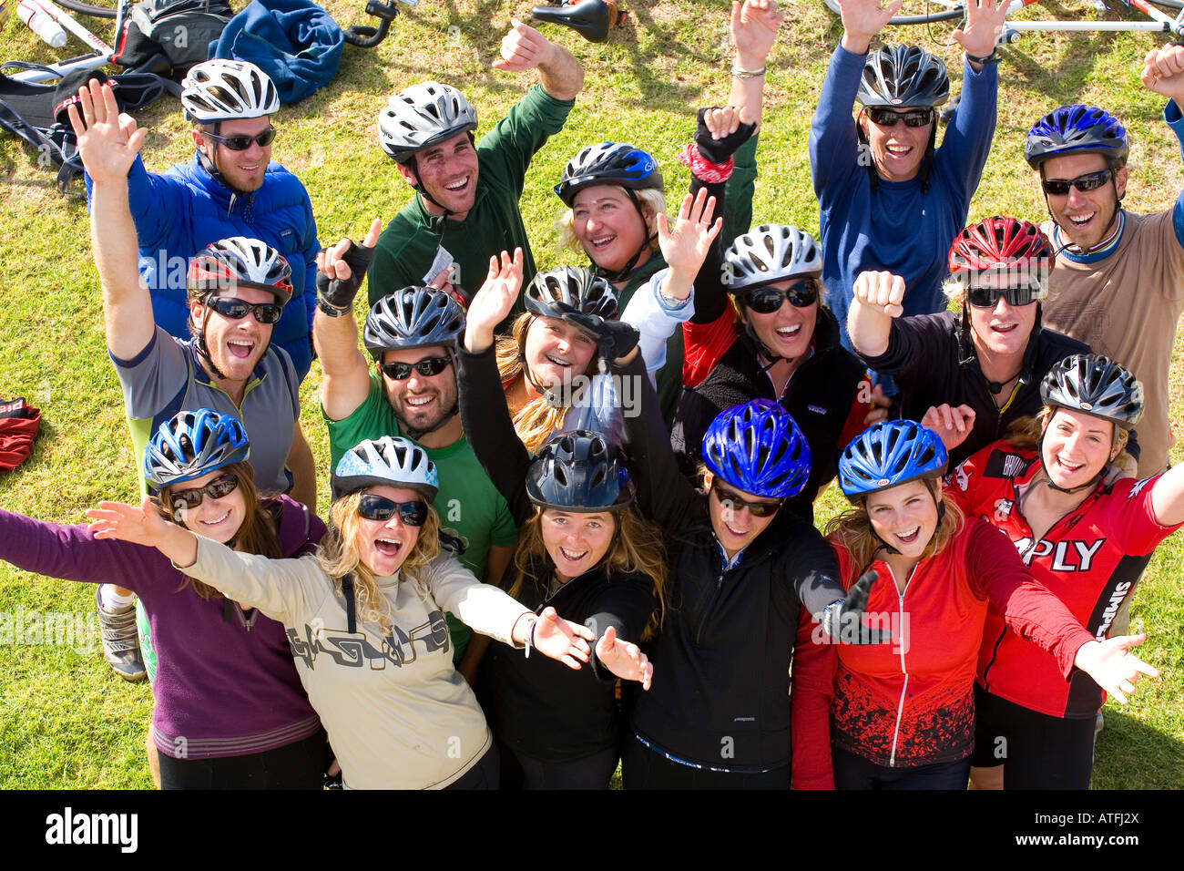 group of cyclists Stock Photo - Alamy