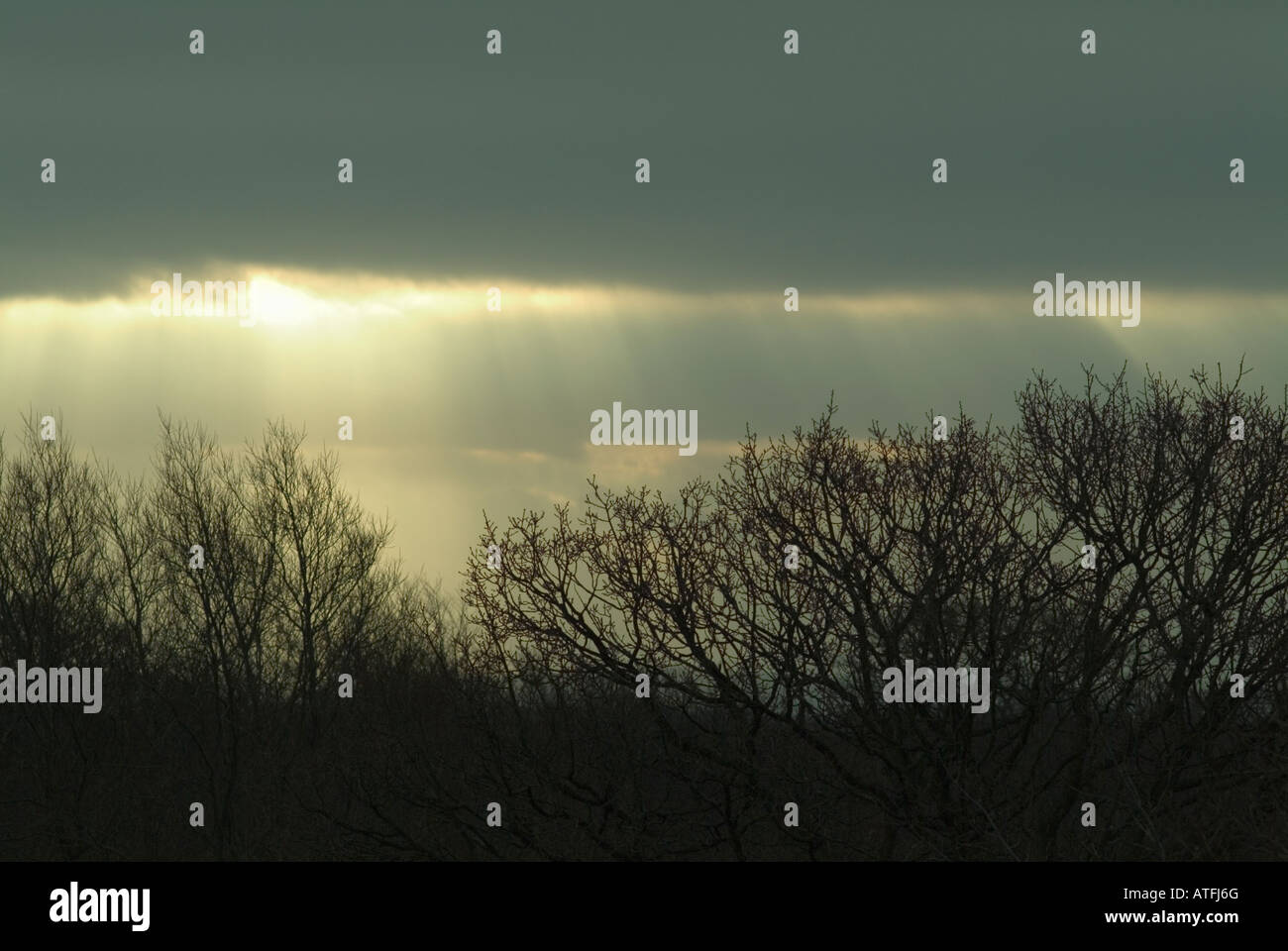 Dark clouds Winter Sky Stock Photo - Alamy