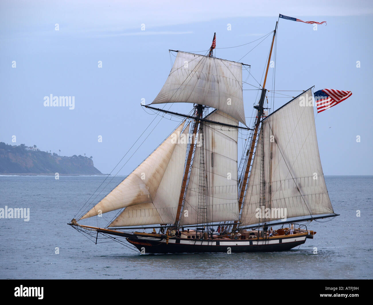 The tall ship Lynx visits Redondo Beach. CA Stock Photo - Alamy