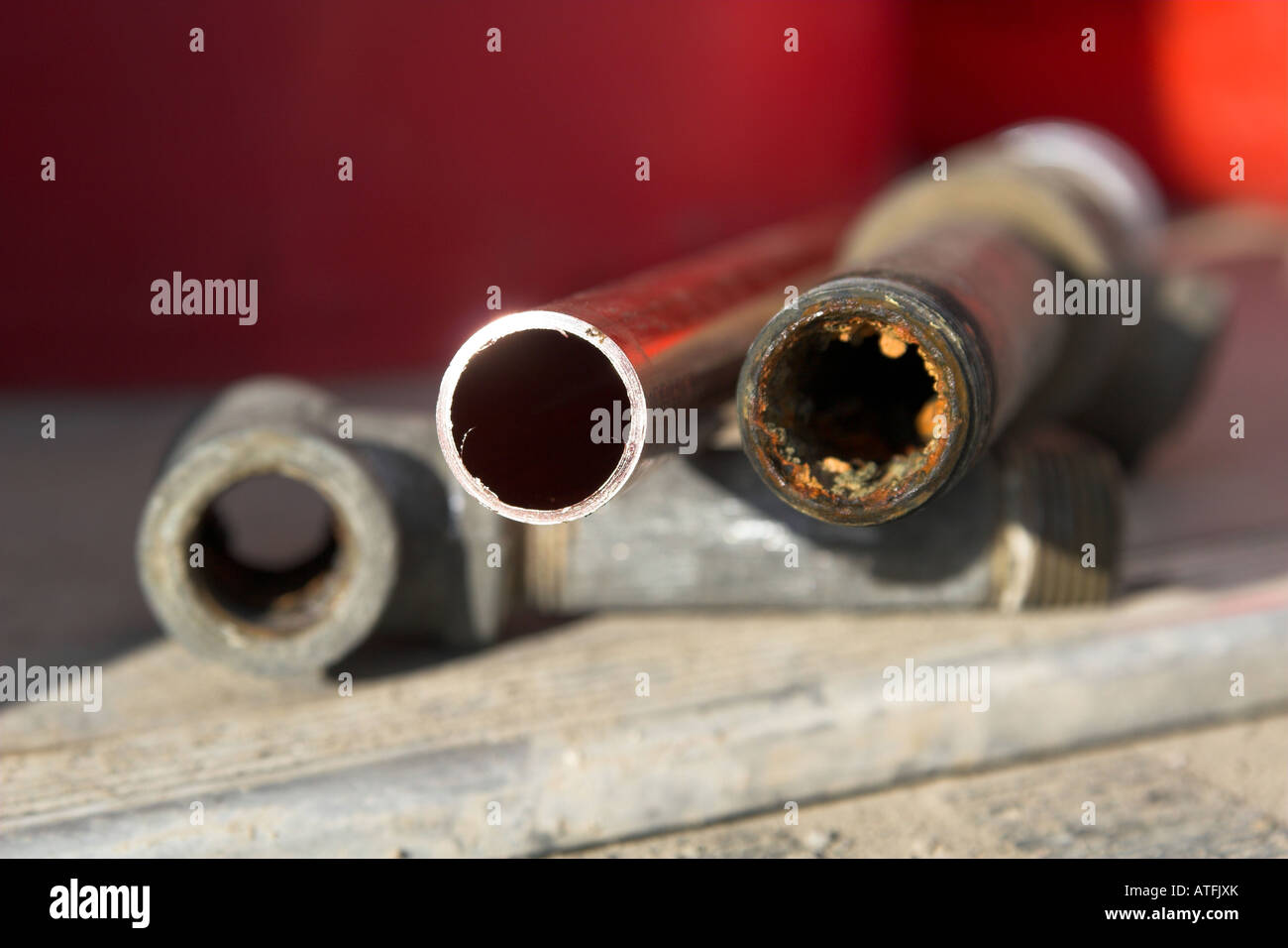 Change out old rotting galvanized water pipe with copper water pipe ...