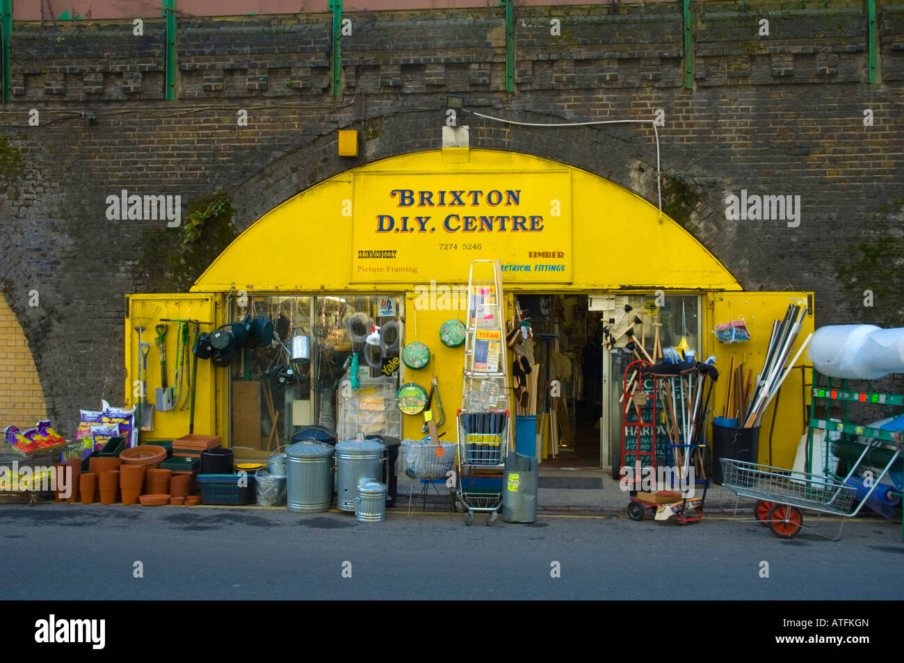 Brixton DIY centre hardware store London England UK Stock Photo - Alamy