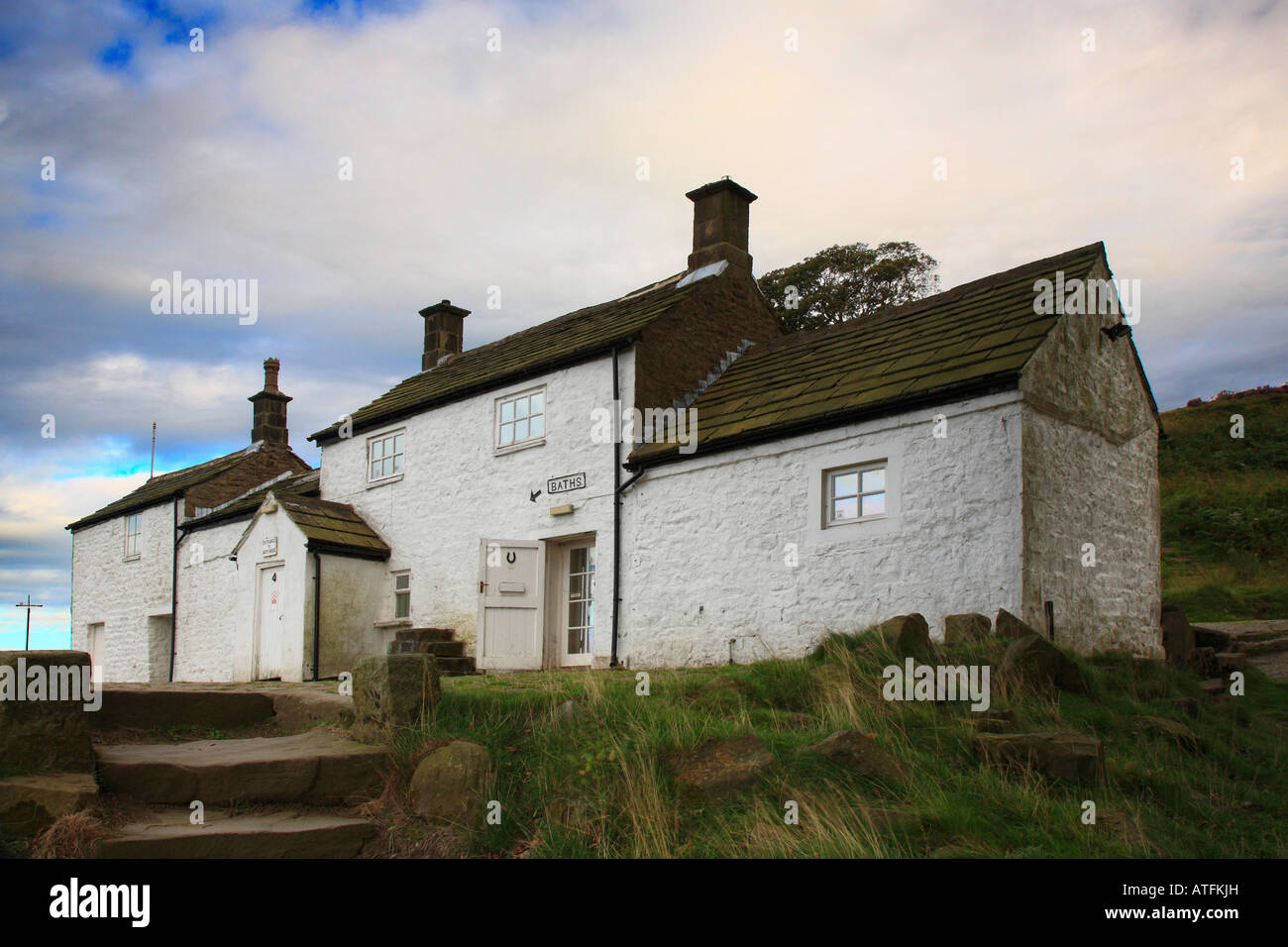 White Wells, Ilkley Moor, Ilkley, West Yorkshire, England, UK Stock ...