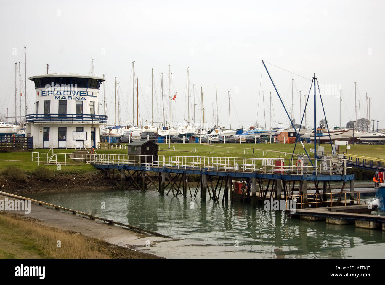 Bradwell Marina in Bradwell on Sea, Essex Stock Photo - Alamy