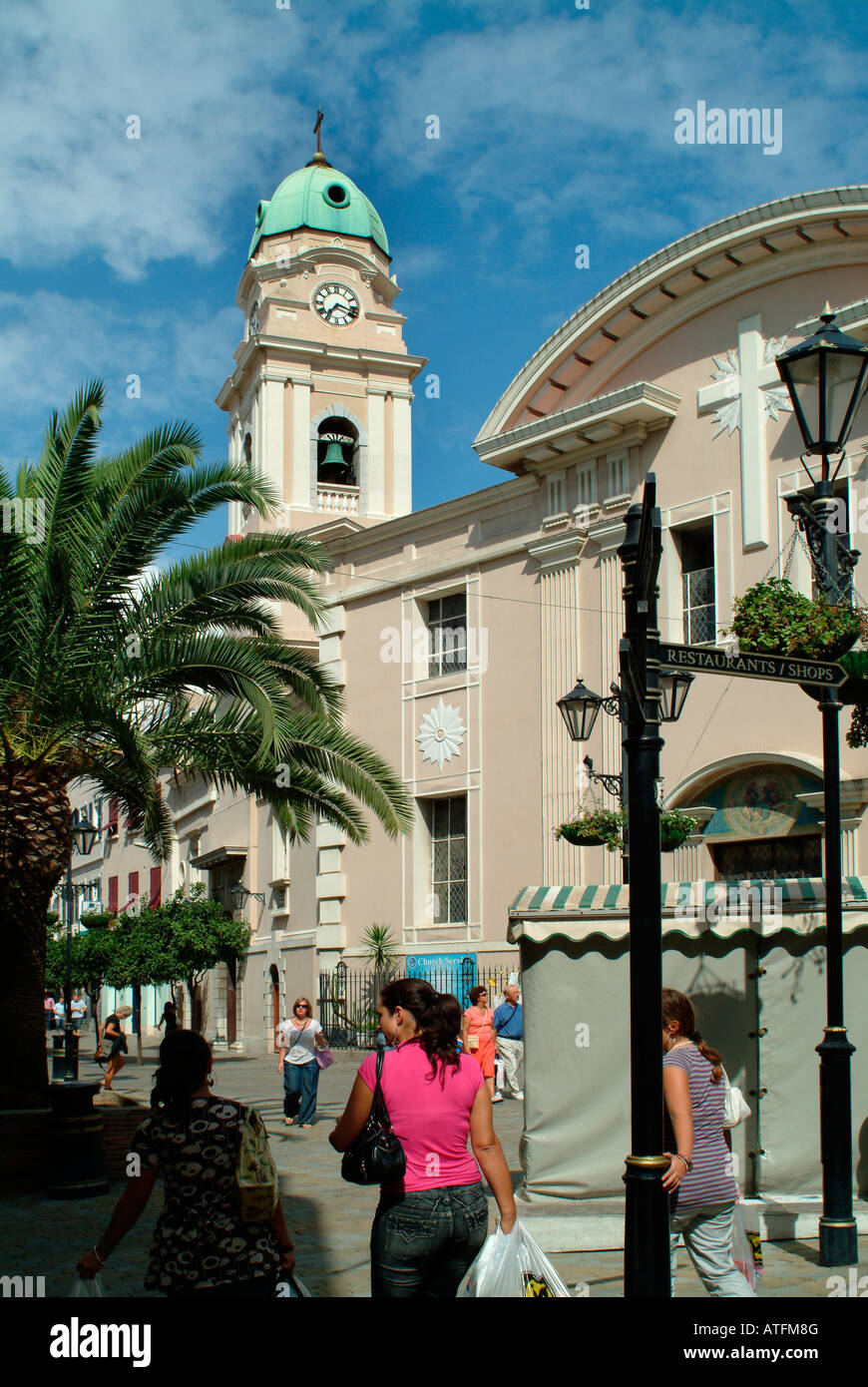 Gibraltar Town Centre Stock Photo - Alamy