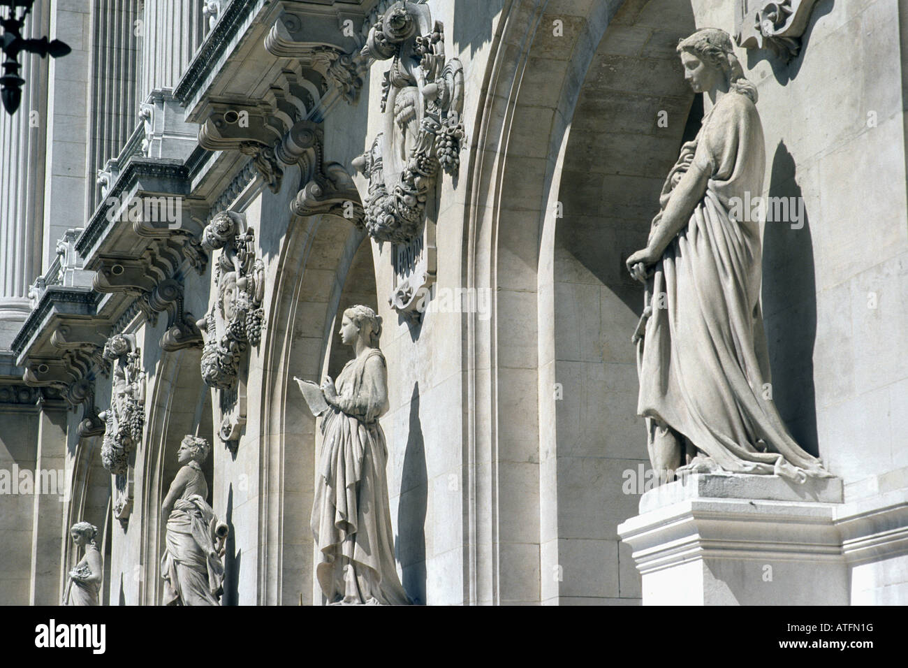 Statues at Paris Opera Stock Photo - Alamy