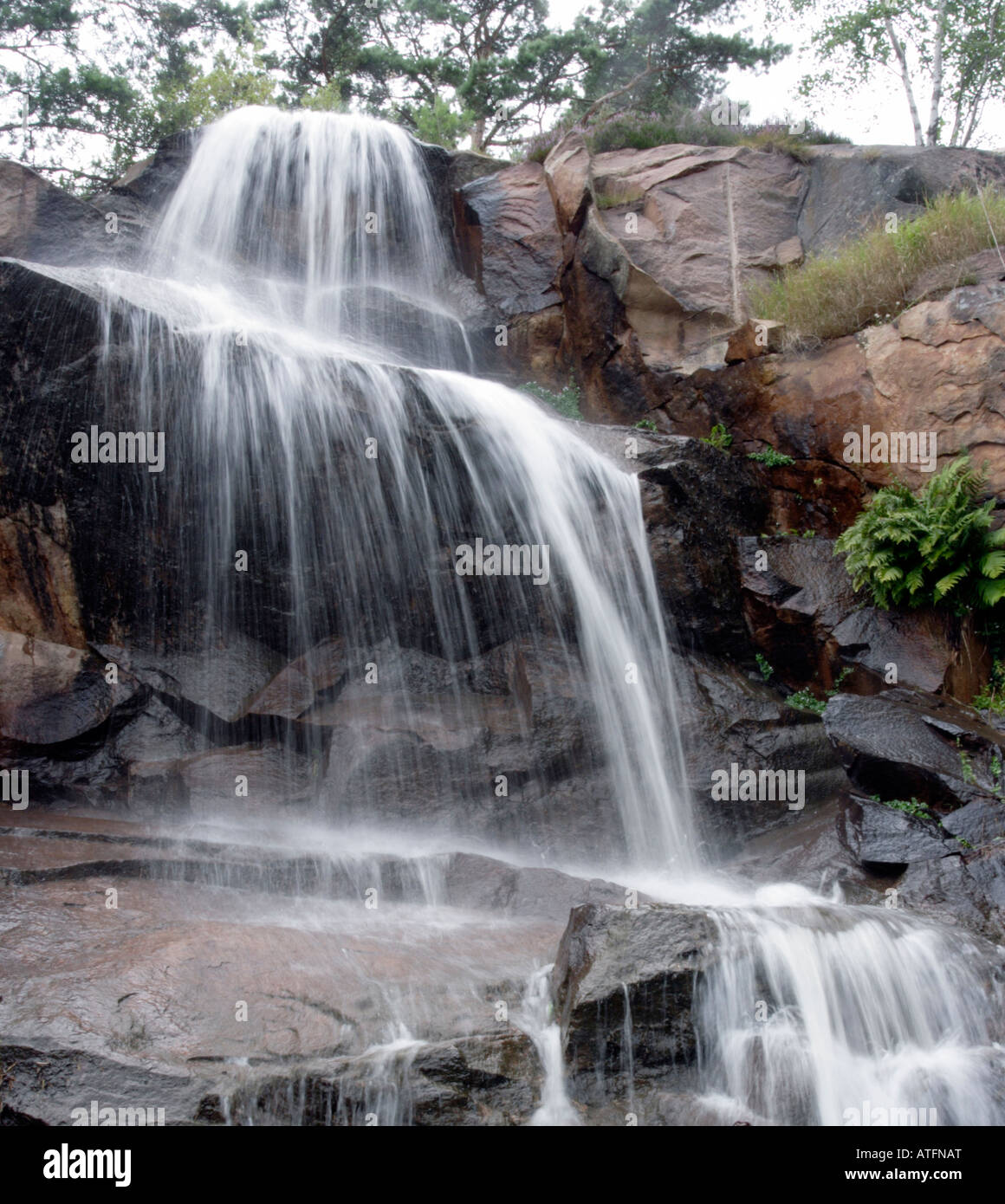 High waterfall flows on brown hi-res stock photography and images - Alamy