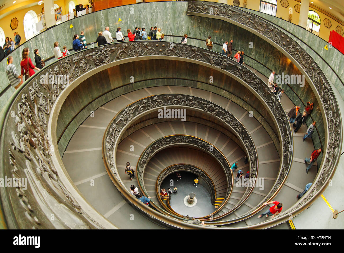 Spiral Staircase, Vatican Museum, Italy Stock Photo - Alamy
