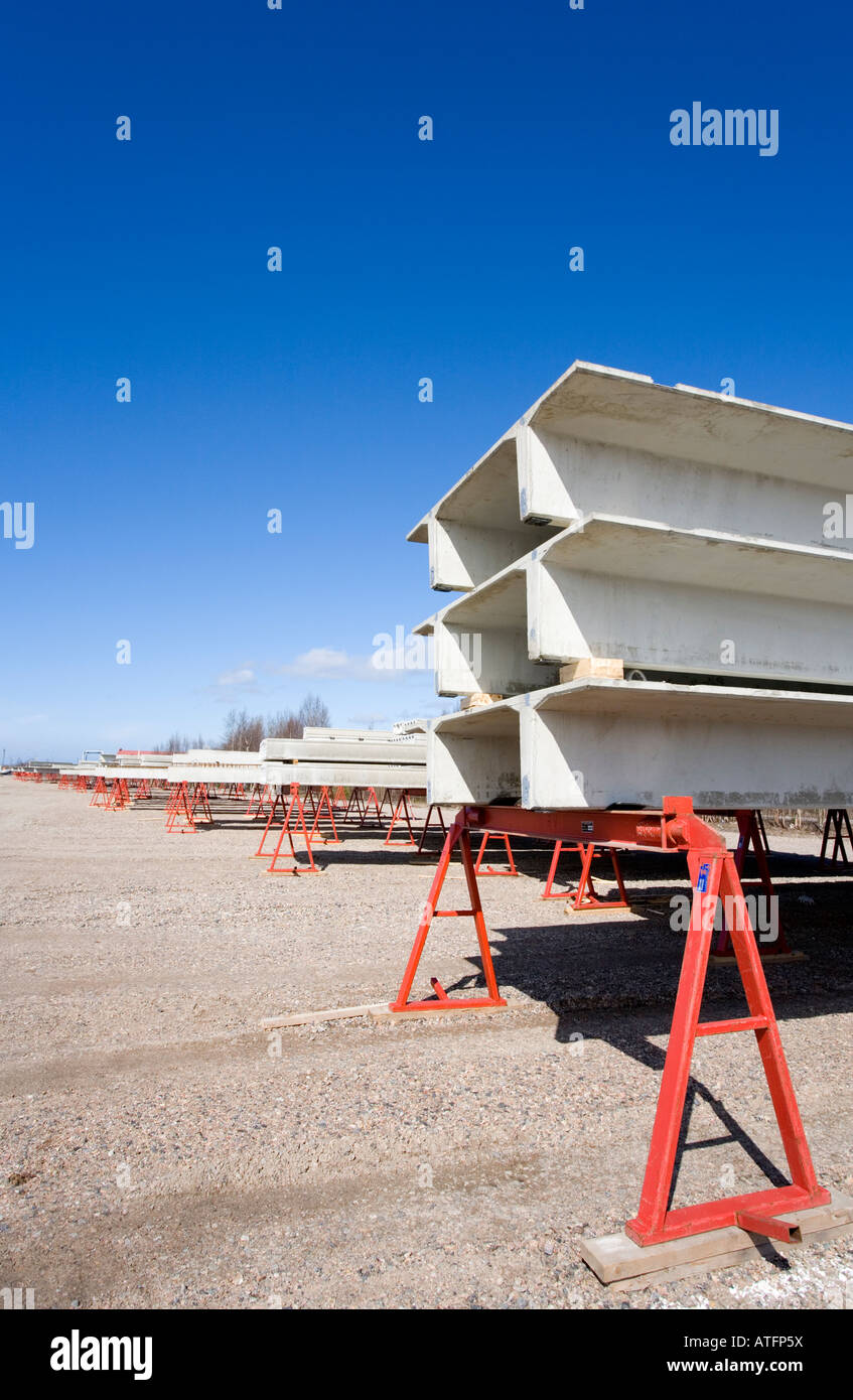 Inventory and storage area of Prefabricated concrete construction ...