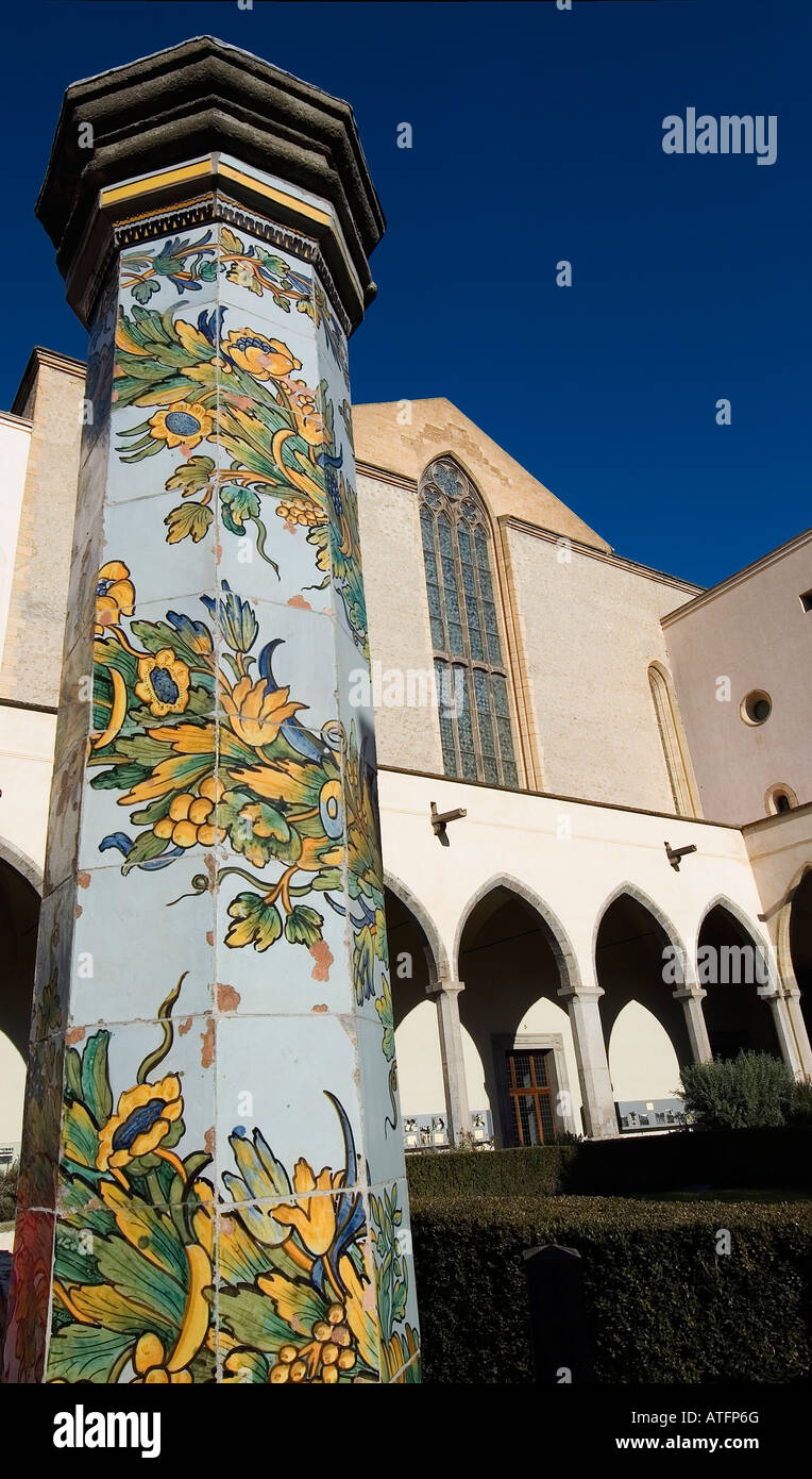 Napoli Naples Historical Center centre Santa Chiara Monastery Stock ...