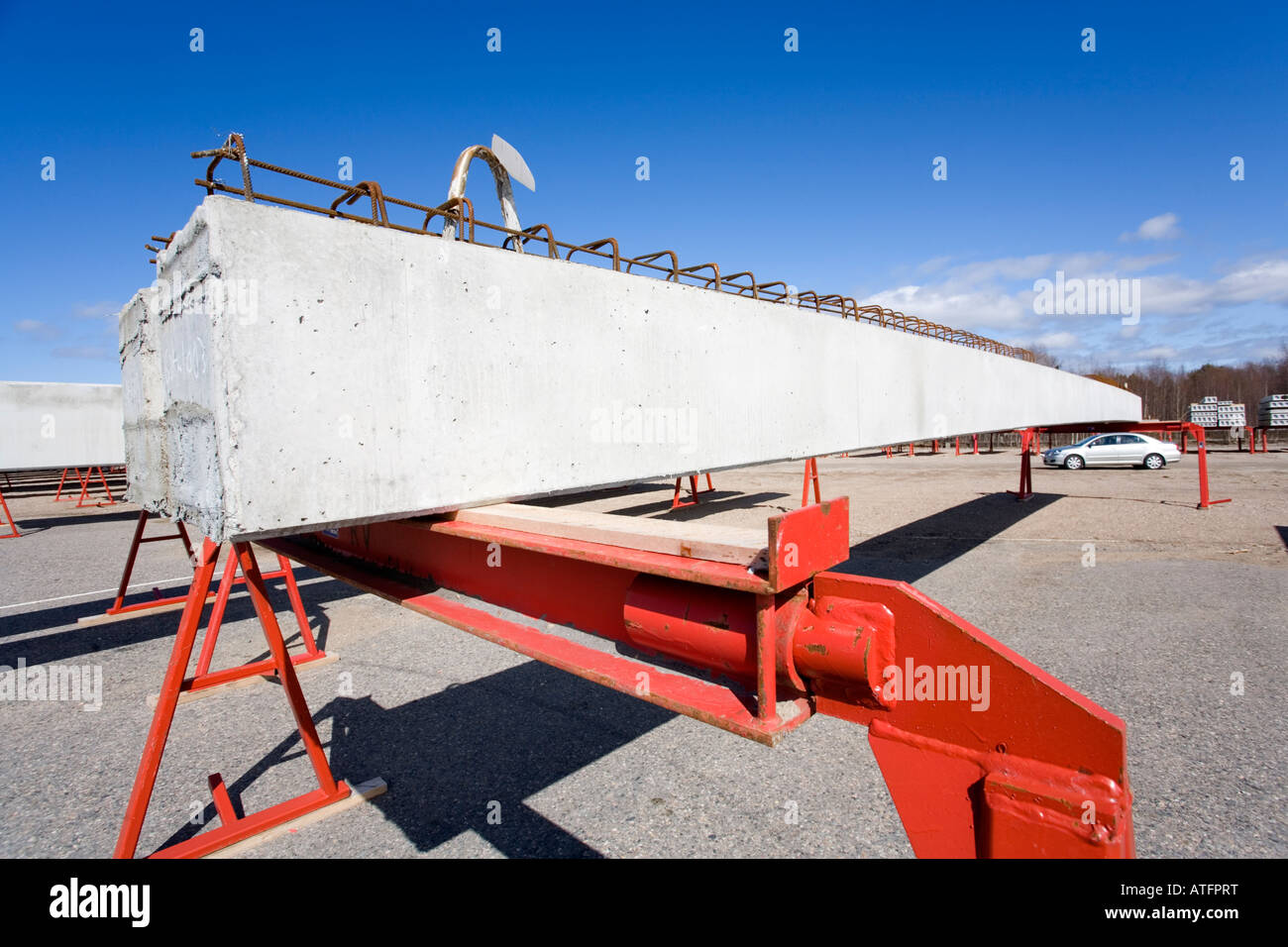Closeup of a Prefabricated concrete beam , Finland Stock Photo - Alamy