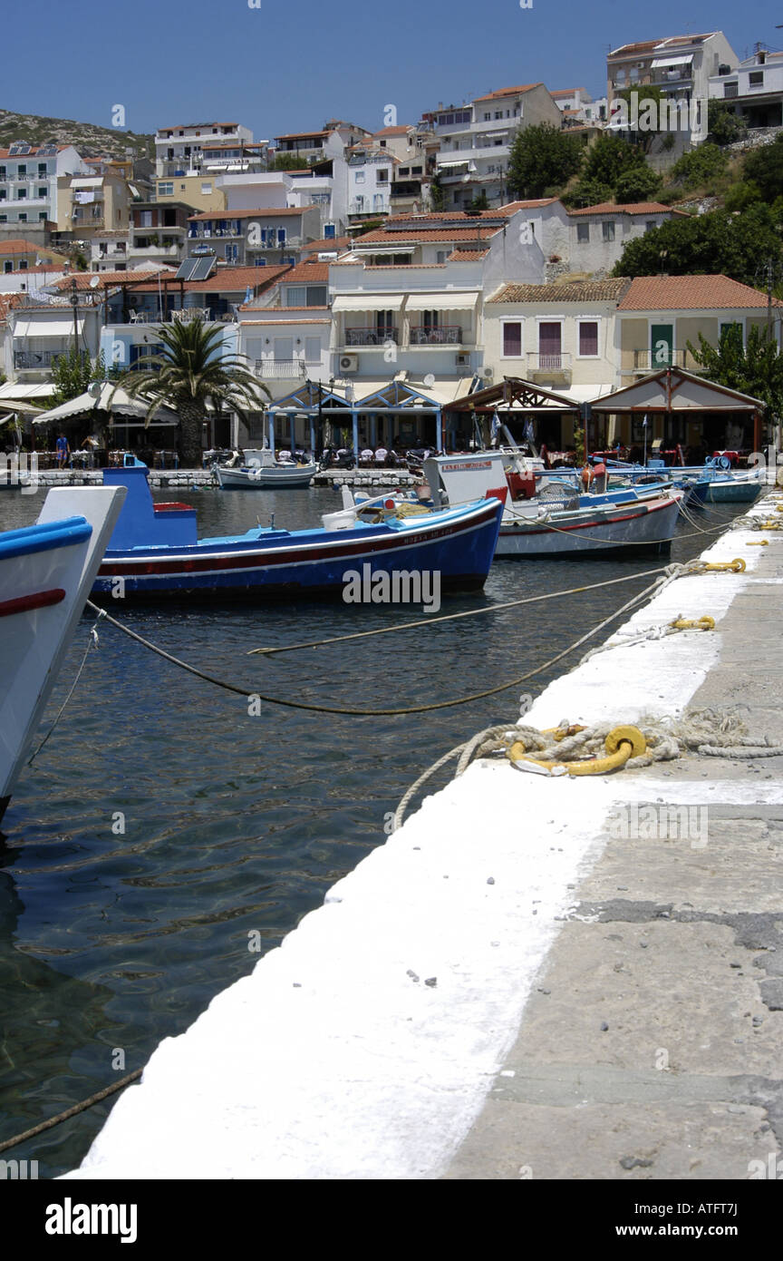 Port of Pythagorion, samos island greece Stock Photo - Alamy