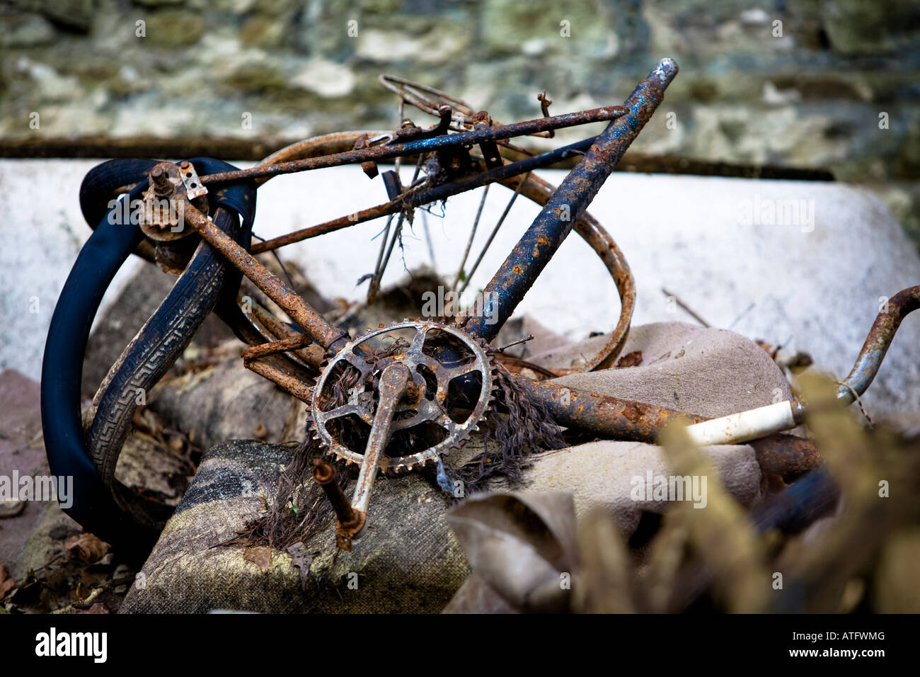 Rusty old bicycle Stock Photo - Alamy