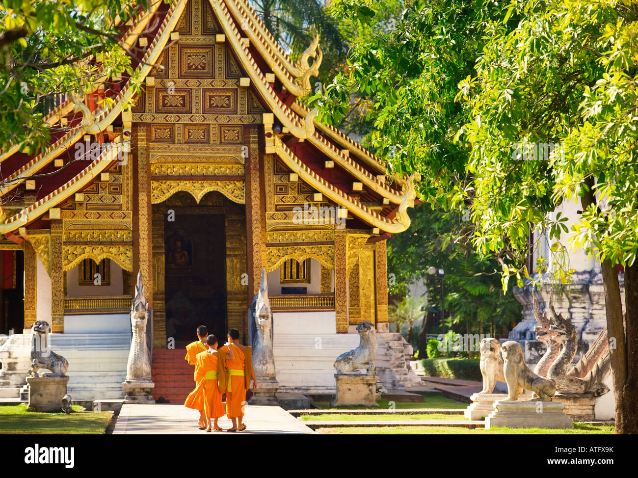 the wat phra sing temple in chiang mai Stock Photo - Alamy