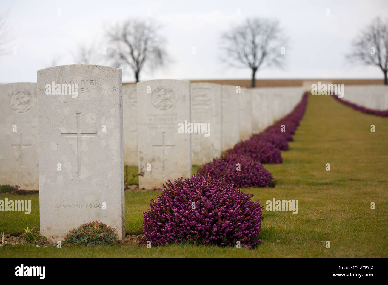Ovillers WW1 CWGC Cemetery The Somme Picardy France Stock Photo - Alamy