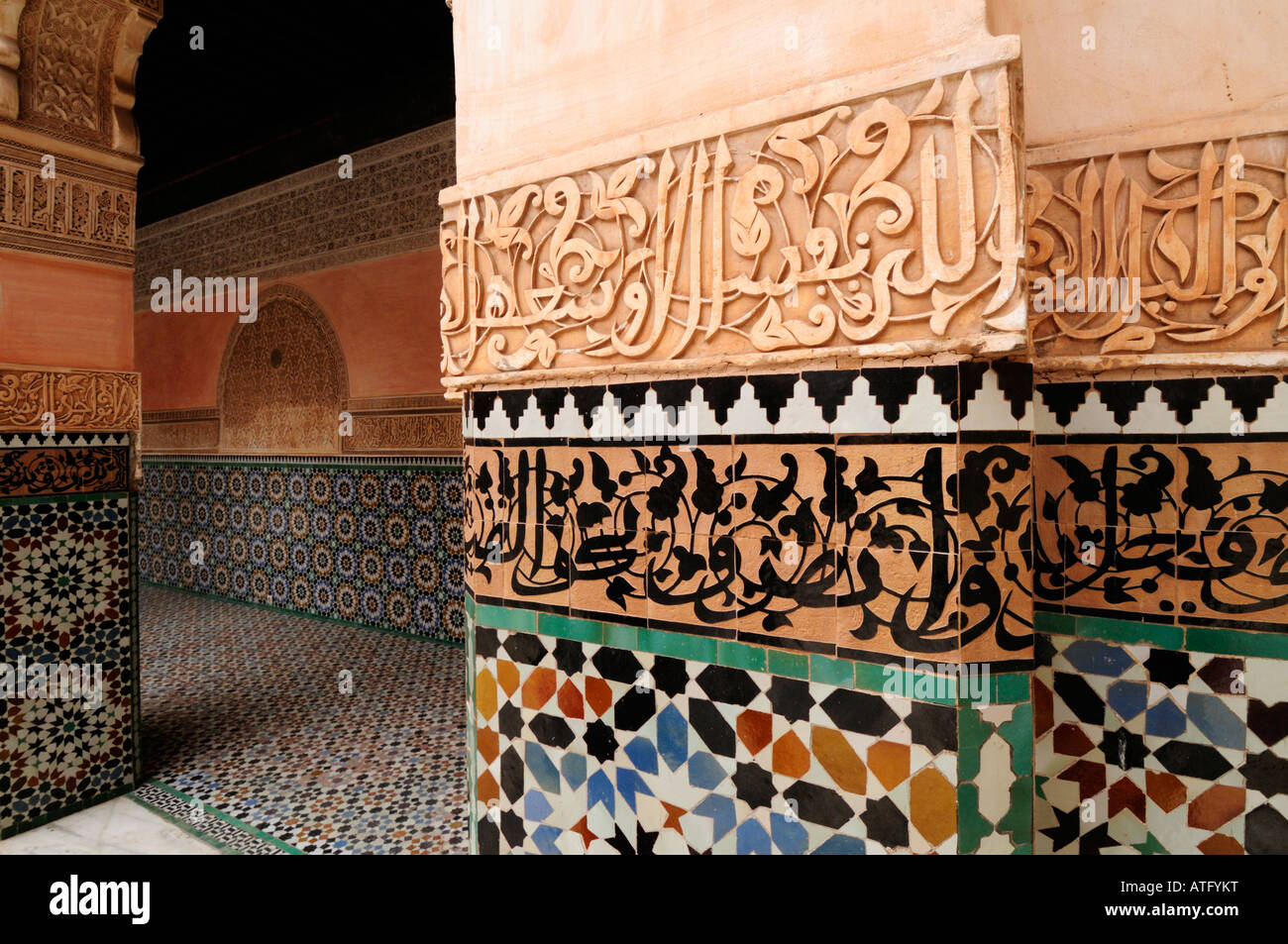 Ali Ben Youssef Medersa, Marrakech, Morocco Stock Photo - Alamy