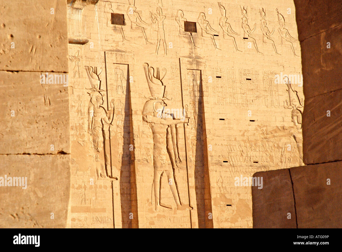 Temple of horus edfu cleopatra hi-res stock photography and images - Alamy