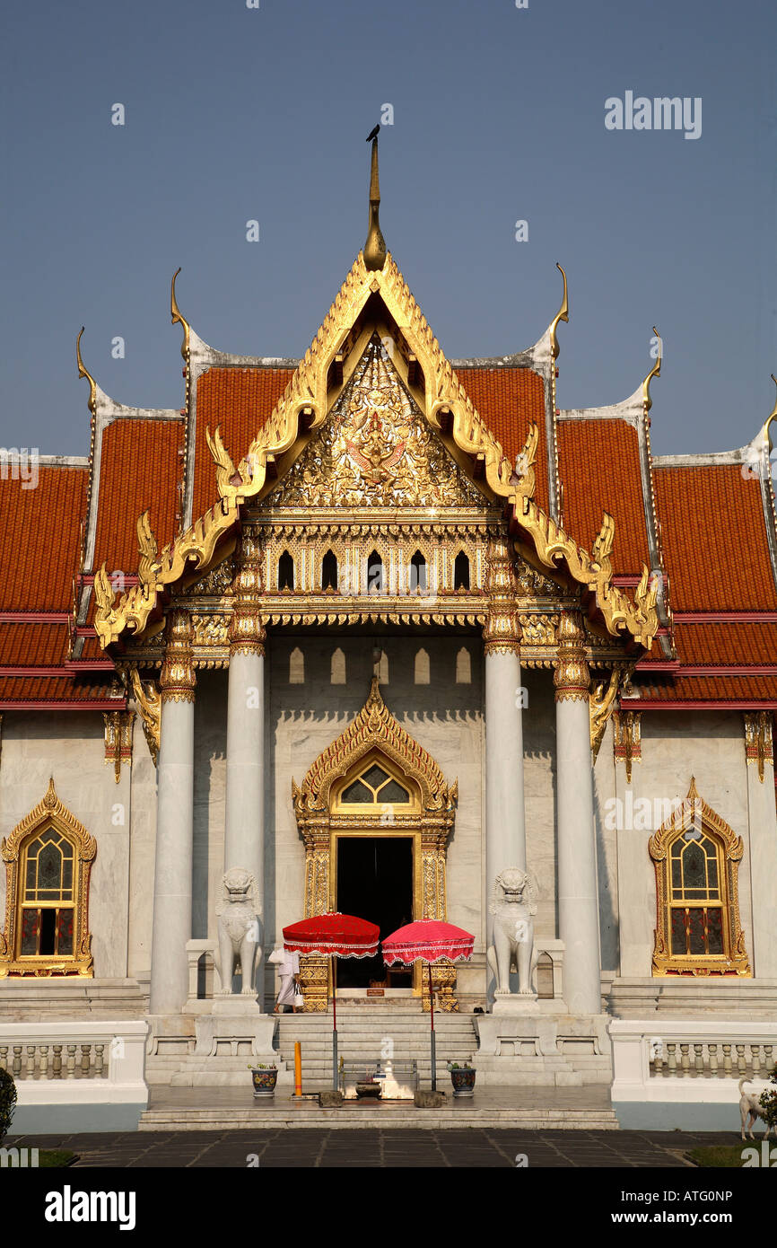 Thailand Bangkok Wat Benchamabophit Marble Temple Stock Photo - Alamy