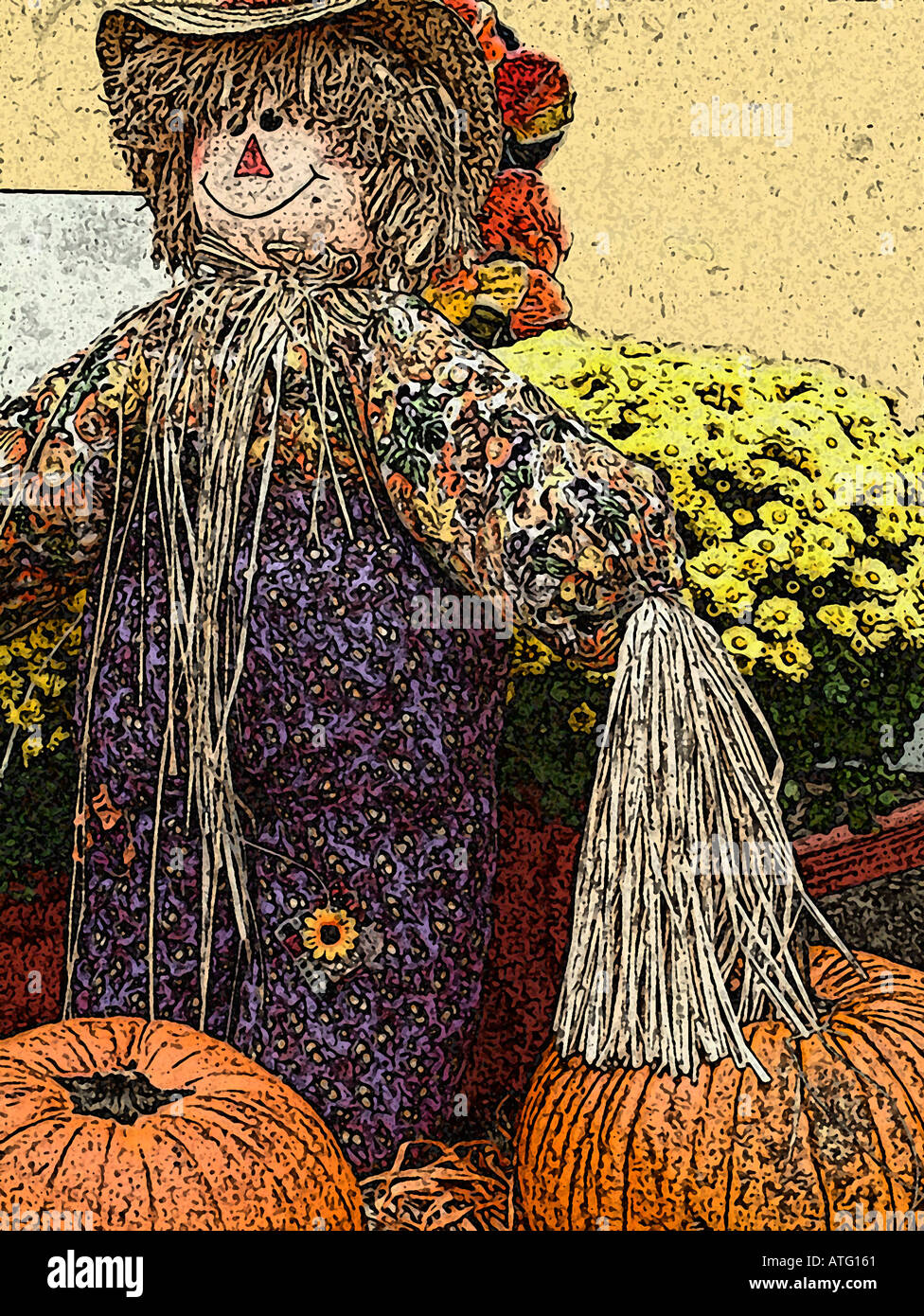 Scarecrow garden decorations hi-res stock photography and images - Alamy