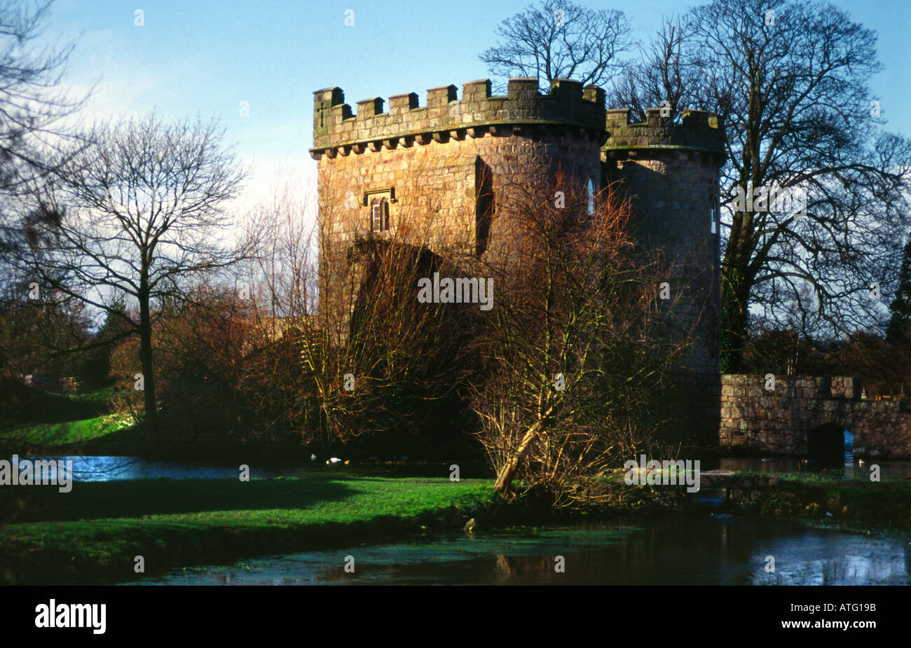 Whittington Castle Shropshire England United Kingdom Stock Photo - Alamy
