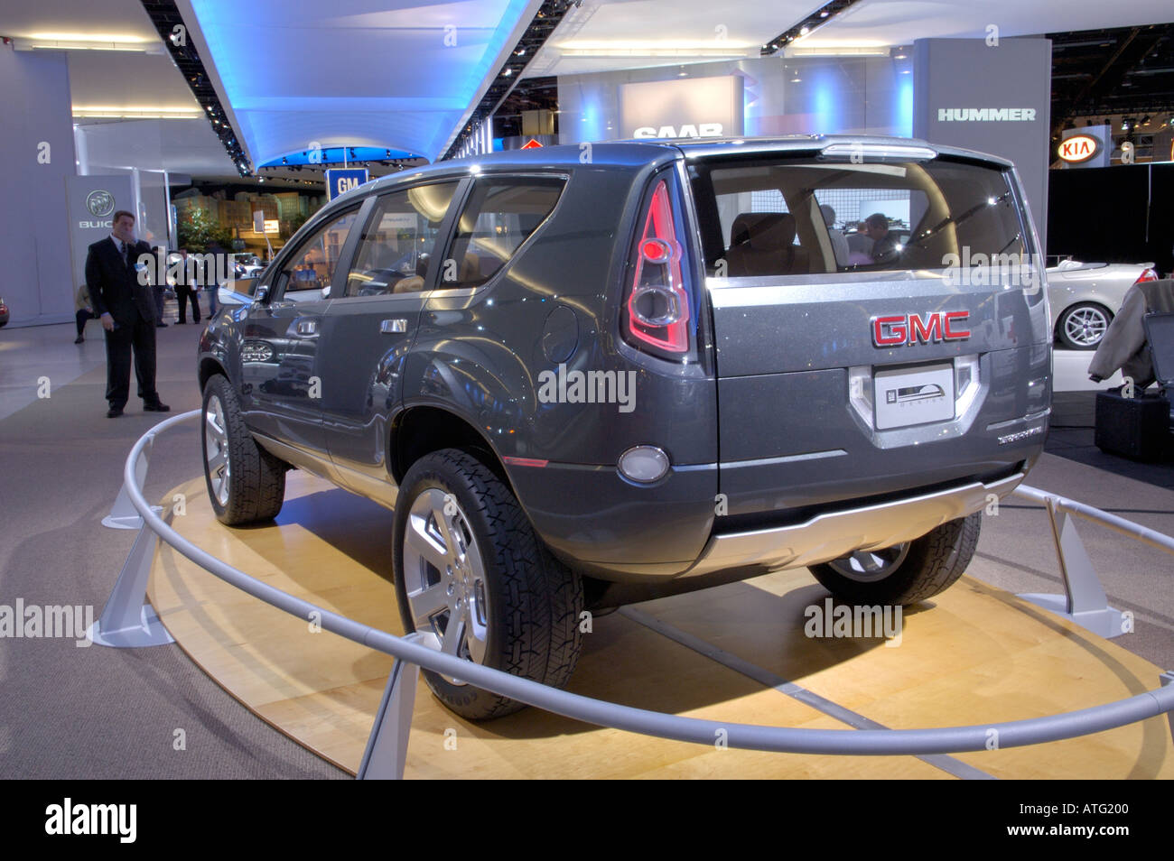 GMC Graphyte gasoline electric hybrid concept vehicle at the North ...
