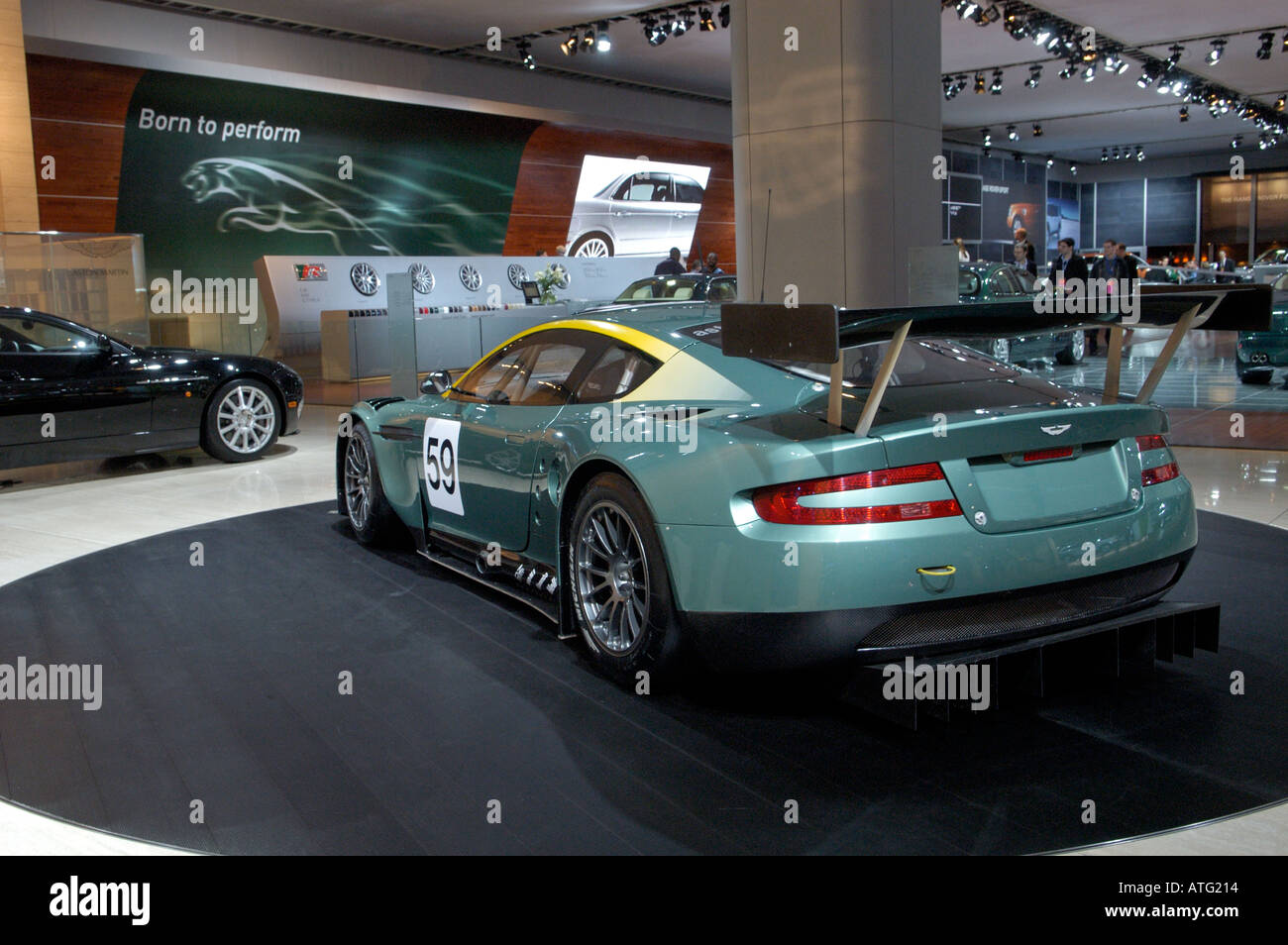 Aston Martin DBR9 race car at the North American International Auto ...