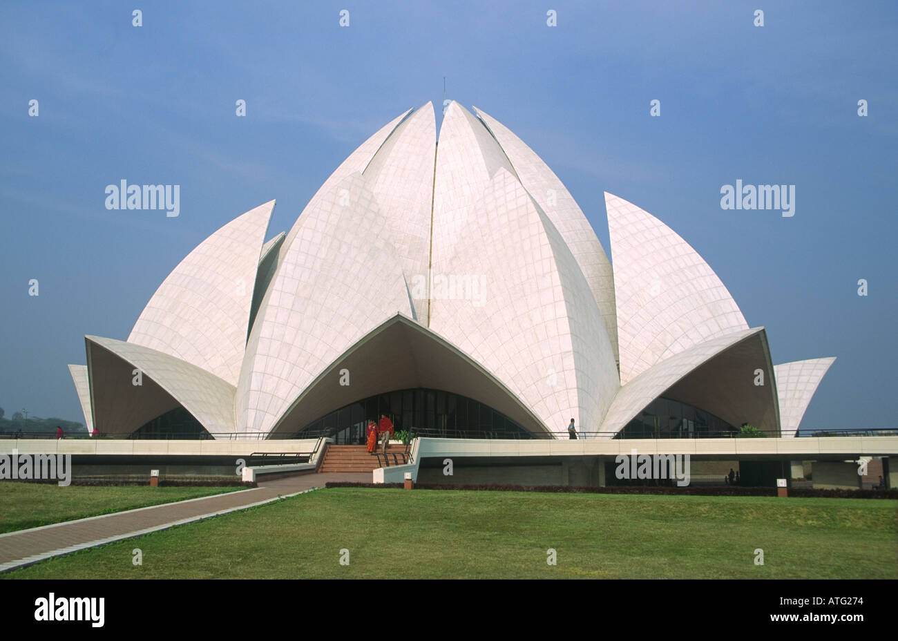 Lotus temple dehli hi-res stock photography and images - Alamy