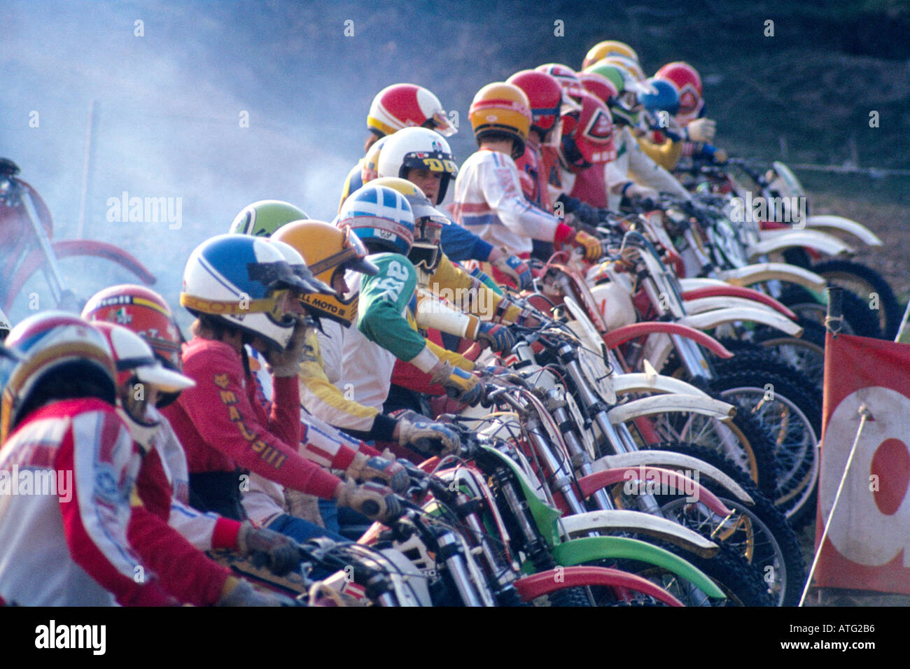 The start of a scramble bike race hi-res stock photography and images ...