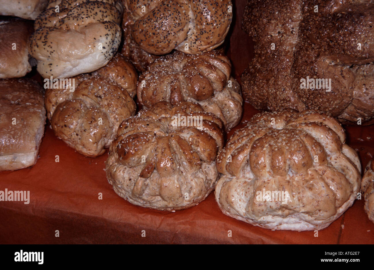 Loaves of bread harvest display Kew Gardens Surrey England UK Stock ...