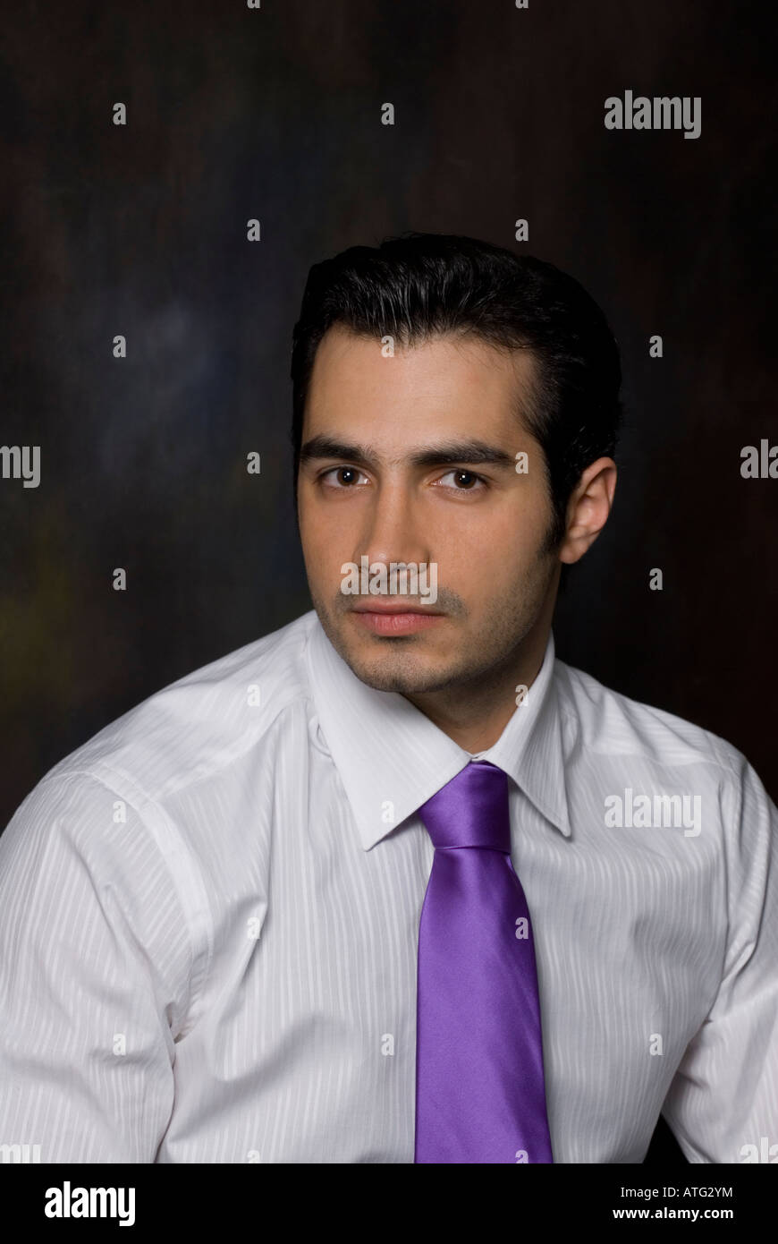 Portrait of a serious employee Stock Photo - Alamy