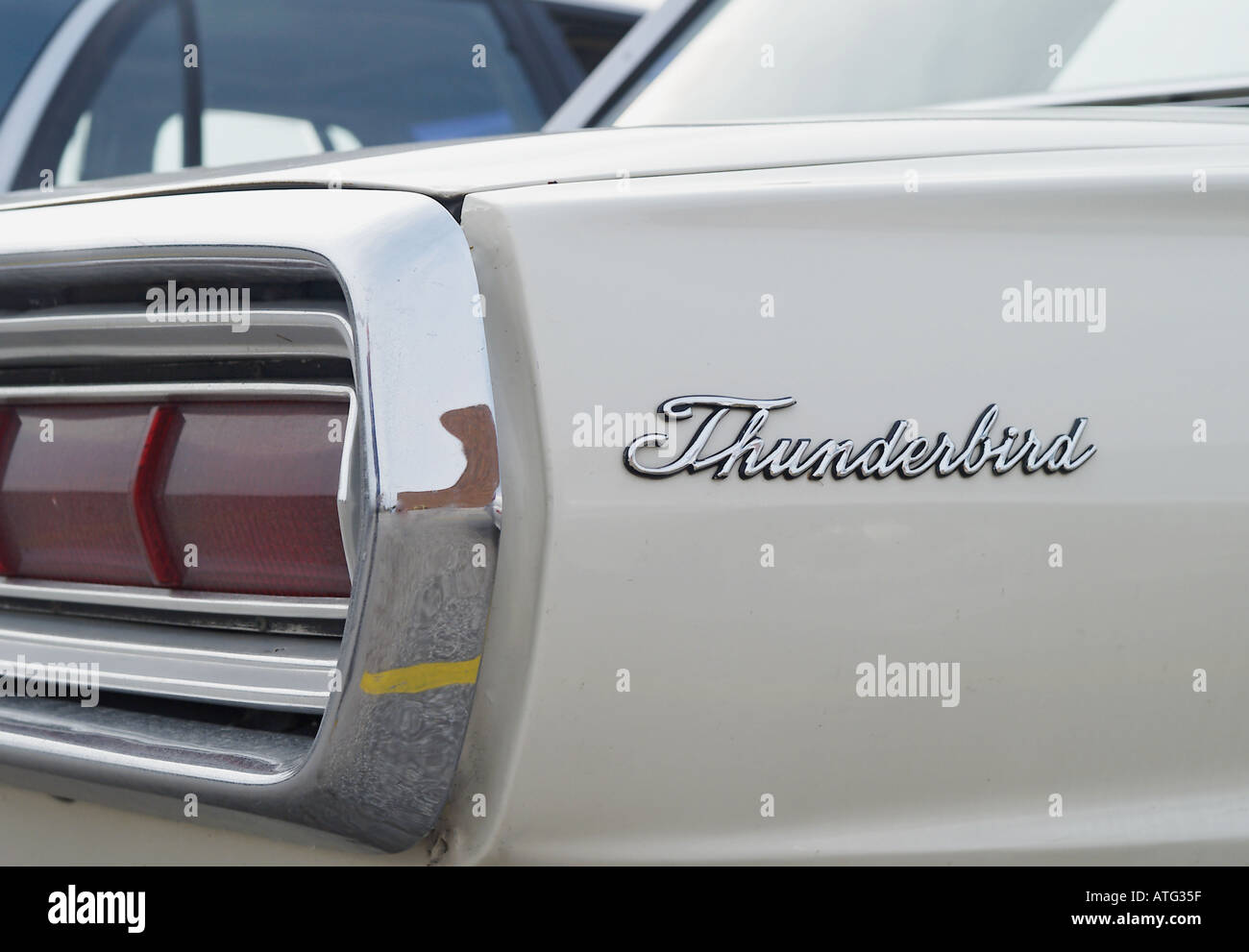 Detail of rear quarter panel on a 1963 Ford Thunderbird Stock Photo - Alamy