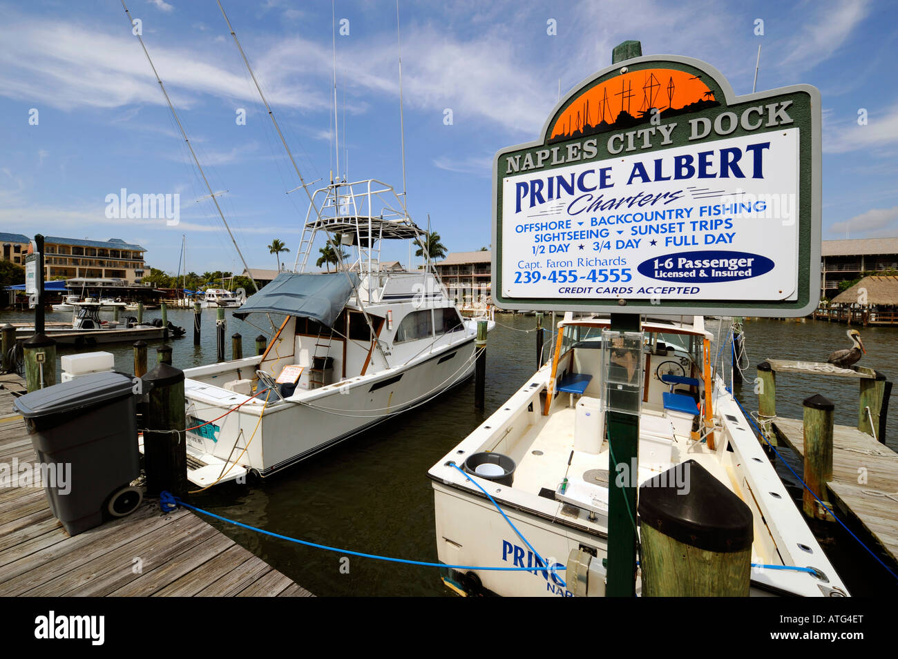 Naples Florida City Dock Stock Photo - Alamy
